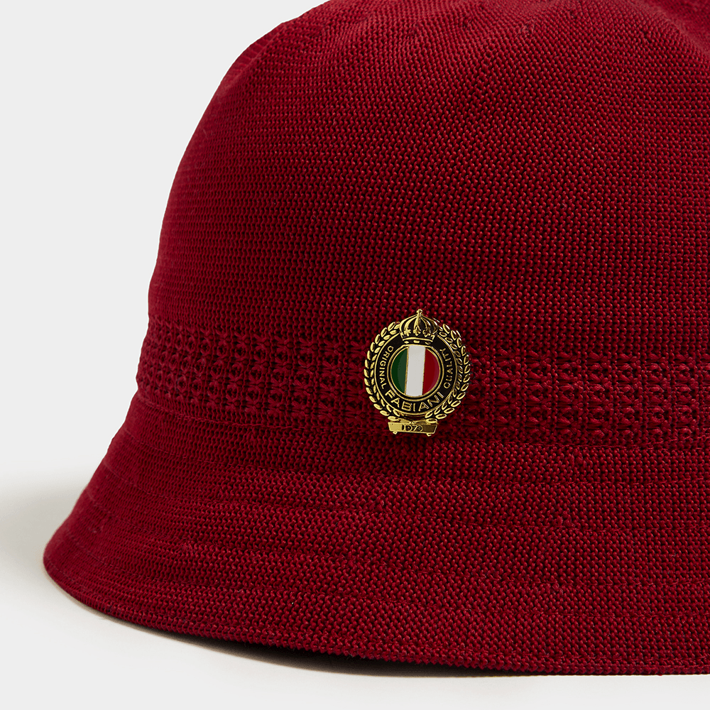 Red Knit Bucket Hat - Bash.com