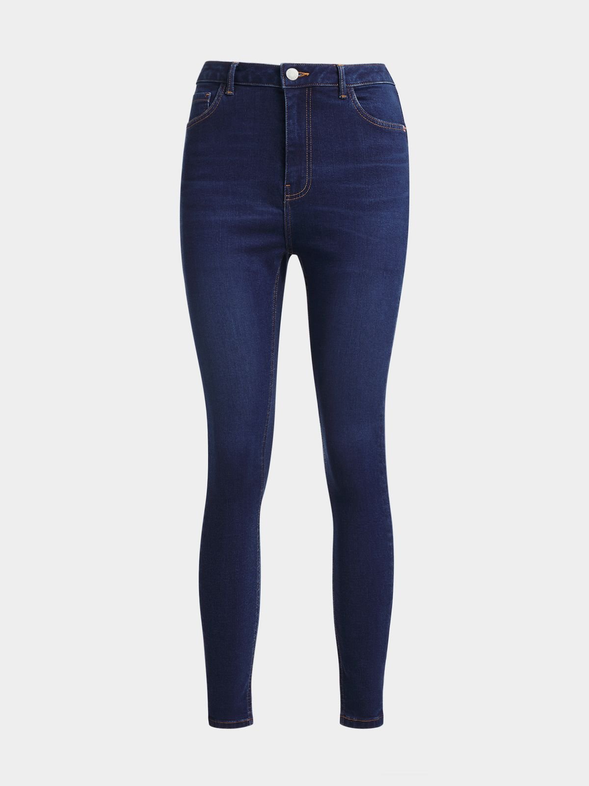 Redbat Womens High Rise Dark Wash Skinny Jeans