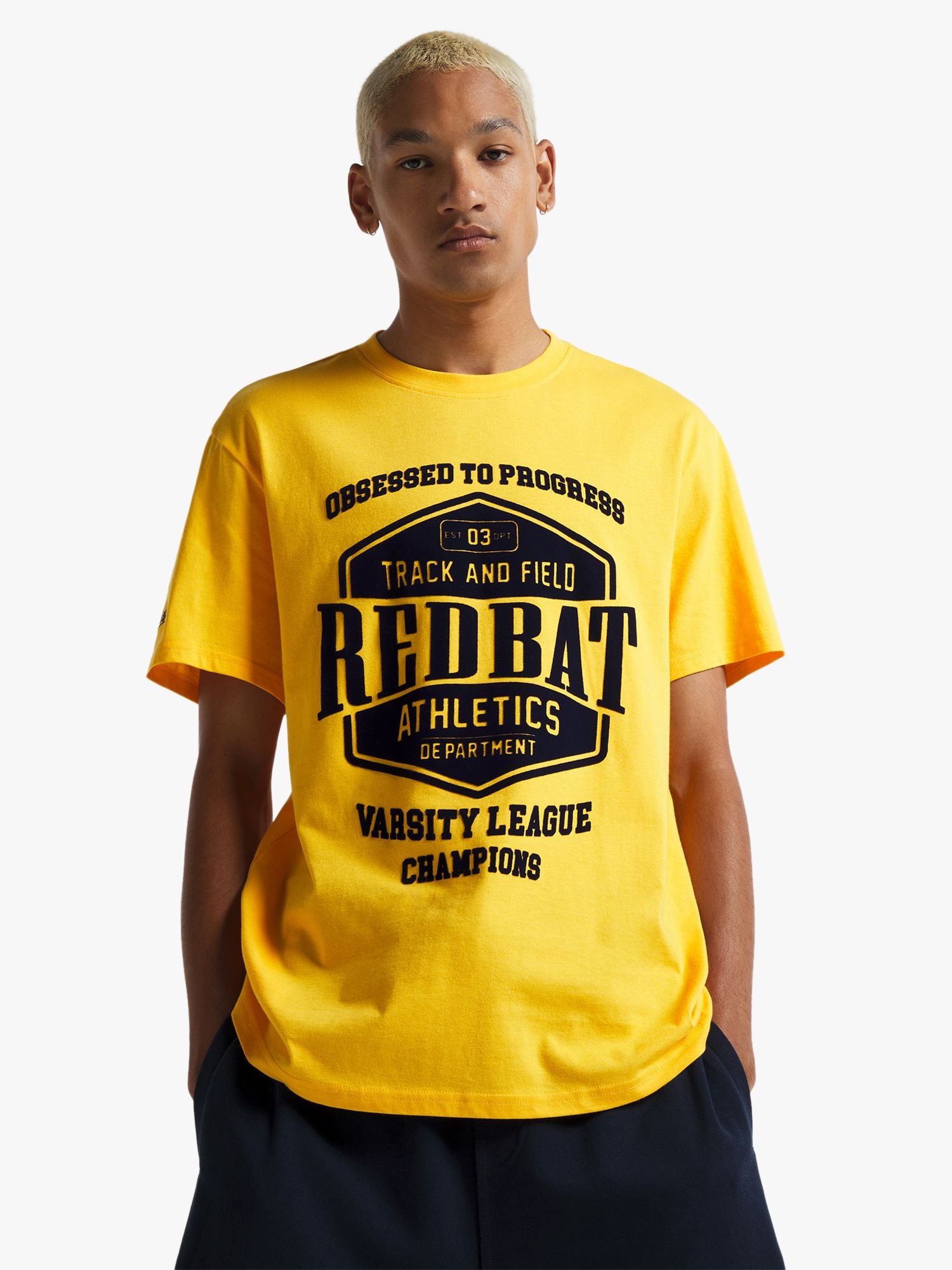 Redbat Athletics Men's Yellow T-Shirt - Bash.com