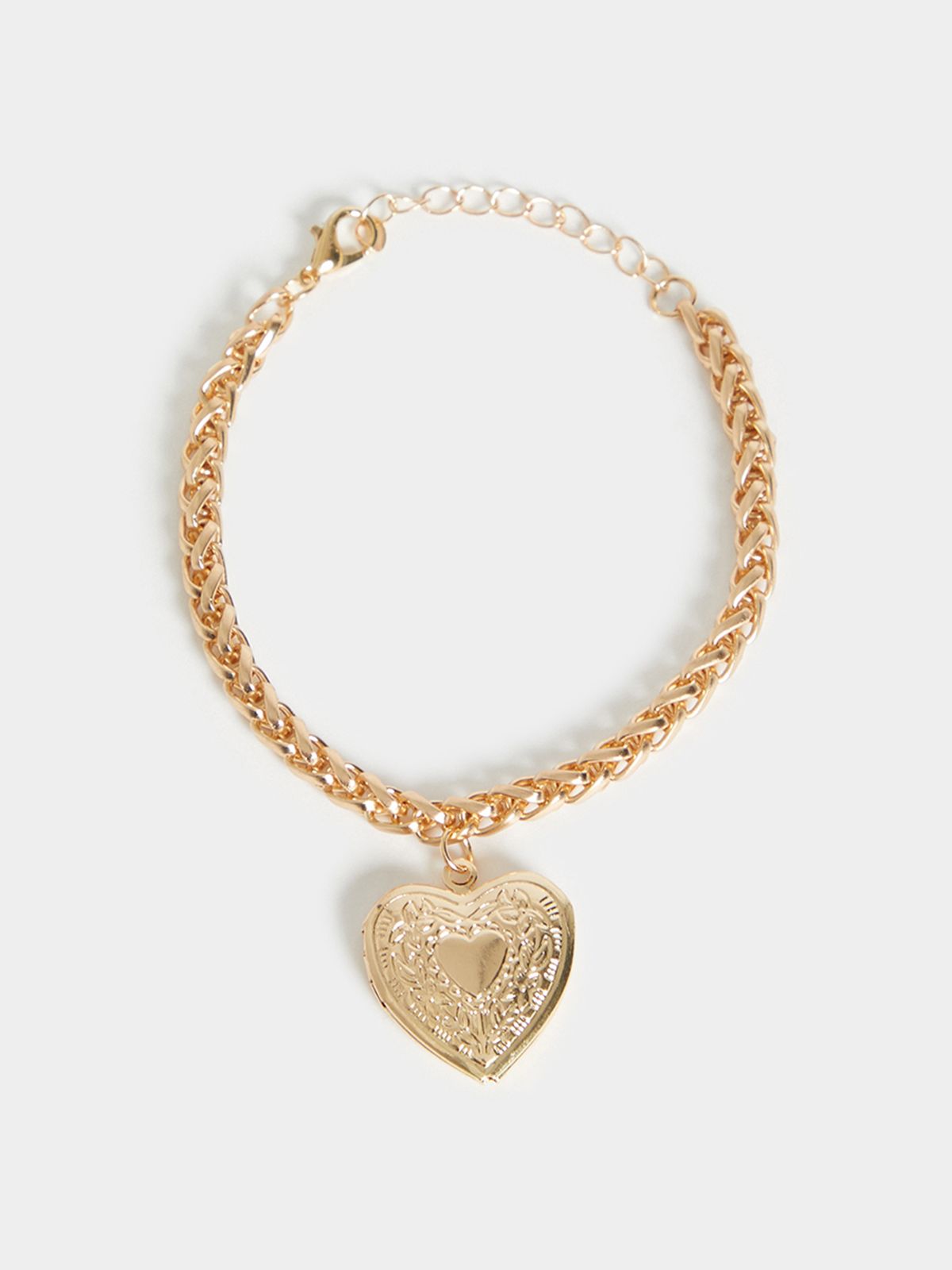 Women's Gold Heart Charm Bracelet - Bash.com