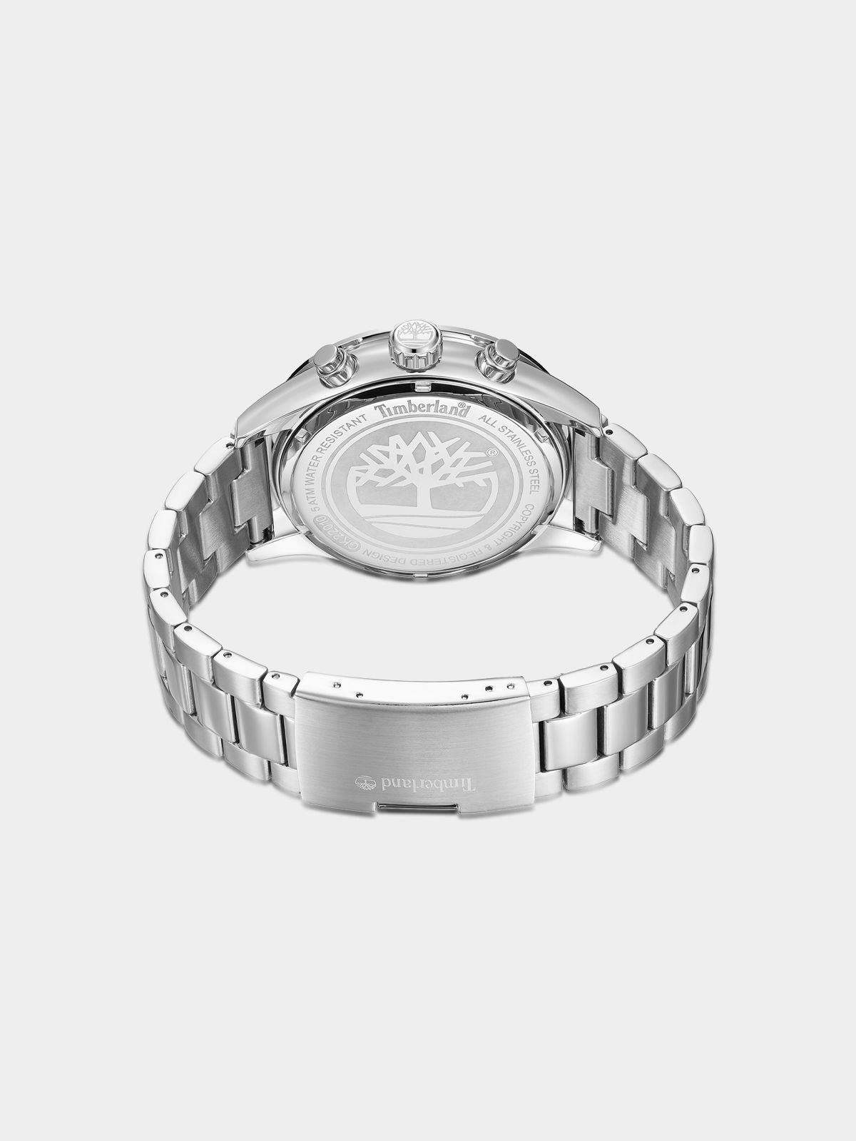 Timberland Men's Hooksett Stainless Steel Chronograph Bracelet Watch ...