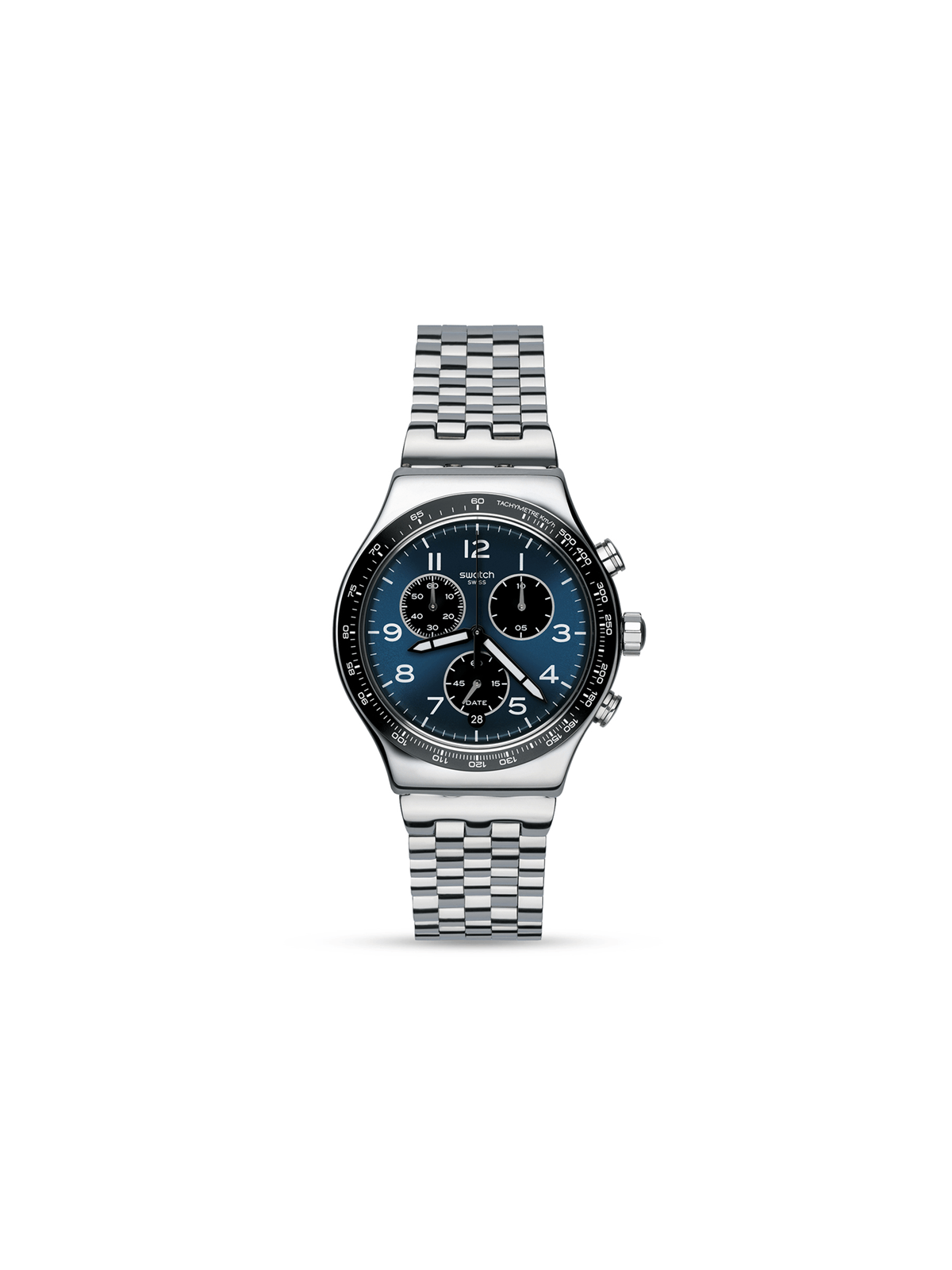 Swatch Boxengasse Chronograph Stainless Steel Bracelet Watch - Bash.com