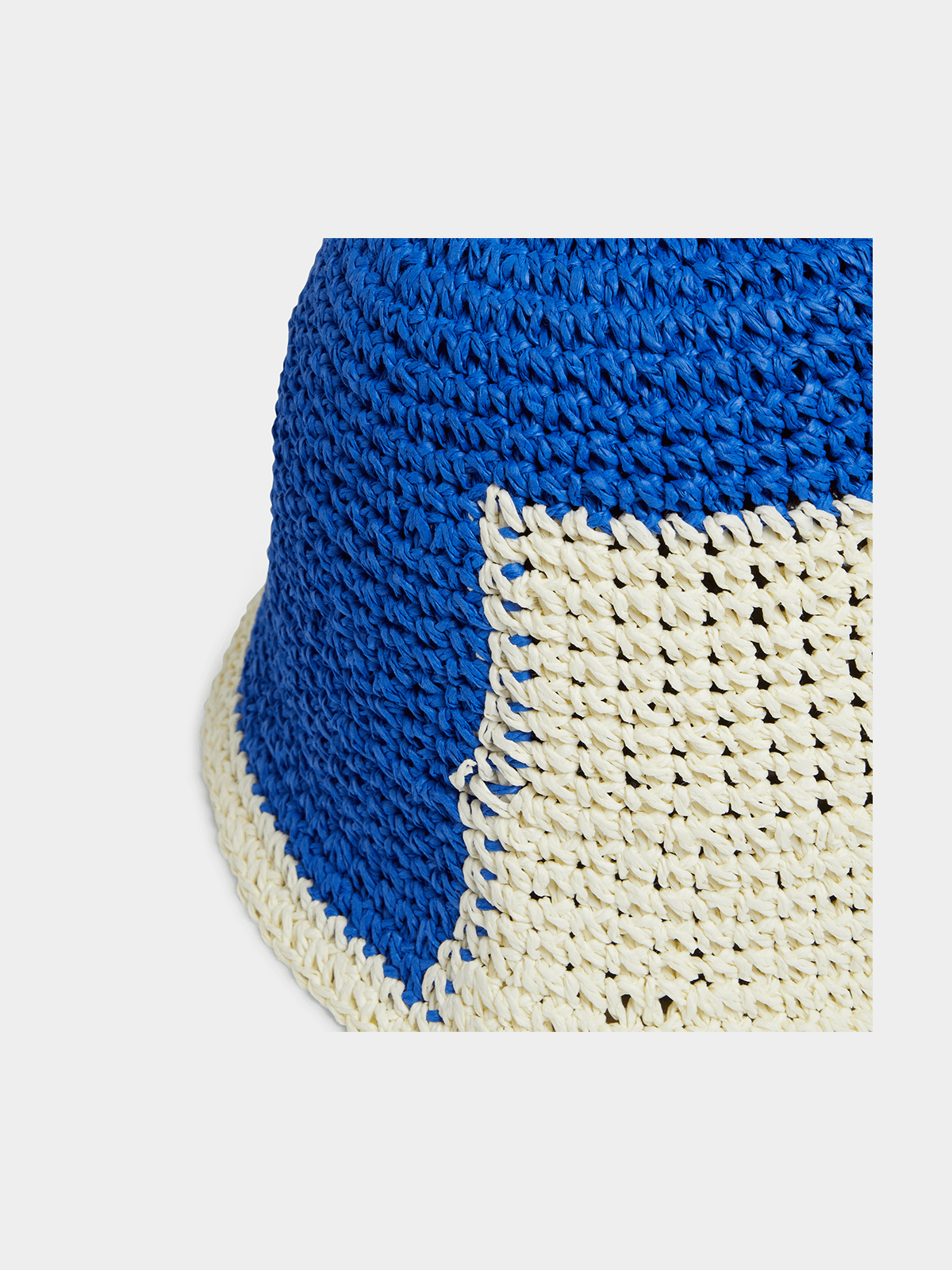Men's Blue & Stone Crochet Bucket Hat - Bash.com