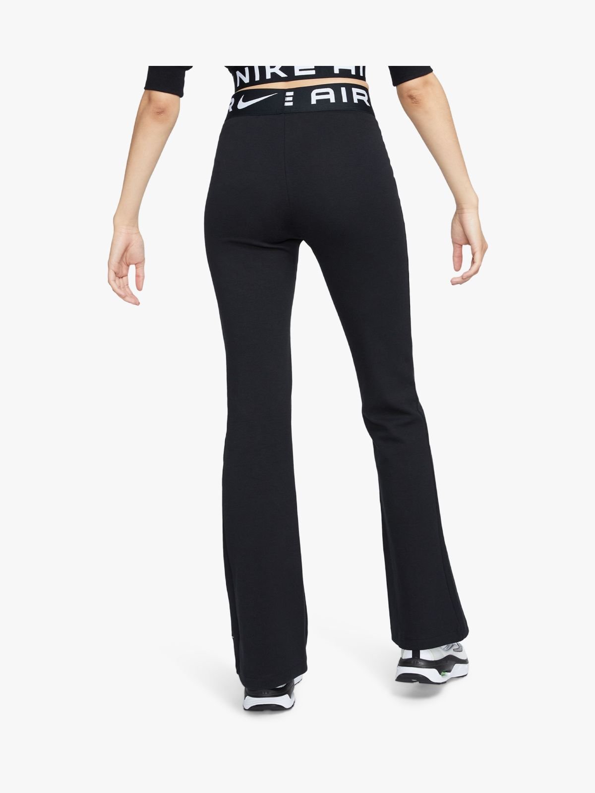 Womens Nike Air High-Rise Black Flare Leggings - Bash.com