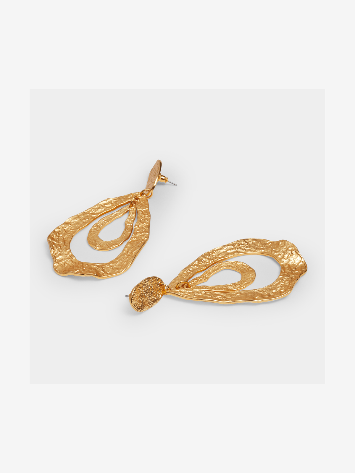 Luella Hammered Teardrop Earrings - Bash.com