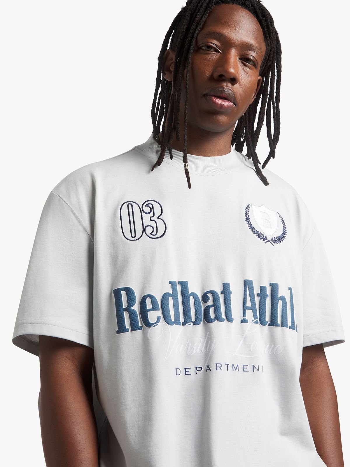 Redbat Athletics Men's Grey Relaxed Graphic T-Shirt - Bash.com