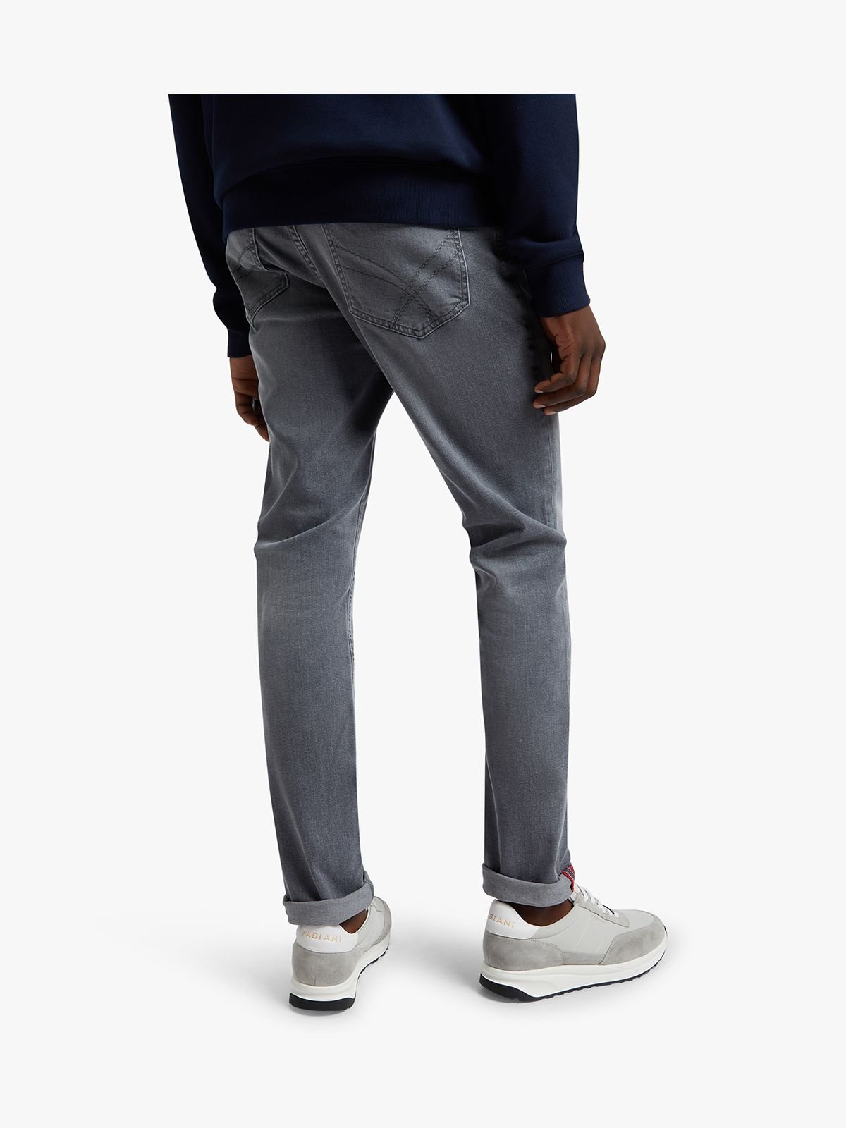 Men's Fabiani Denim Di Lusso Grey Slim Leg Denim - Bash.com