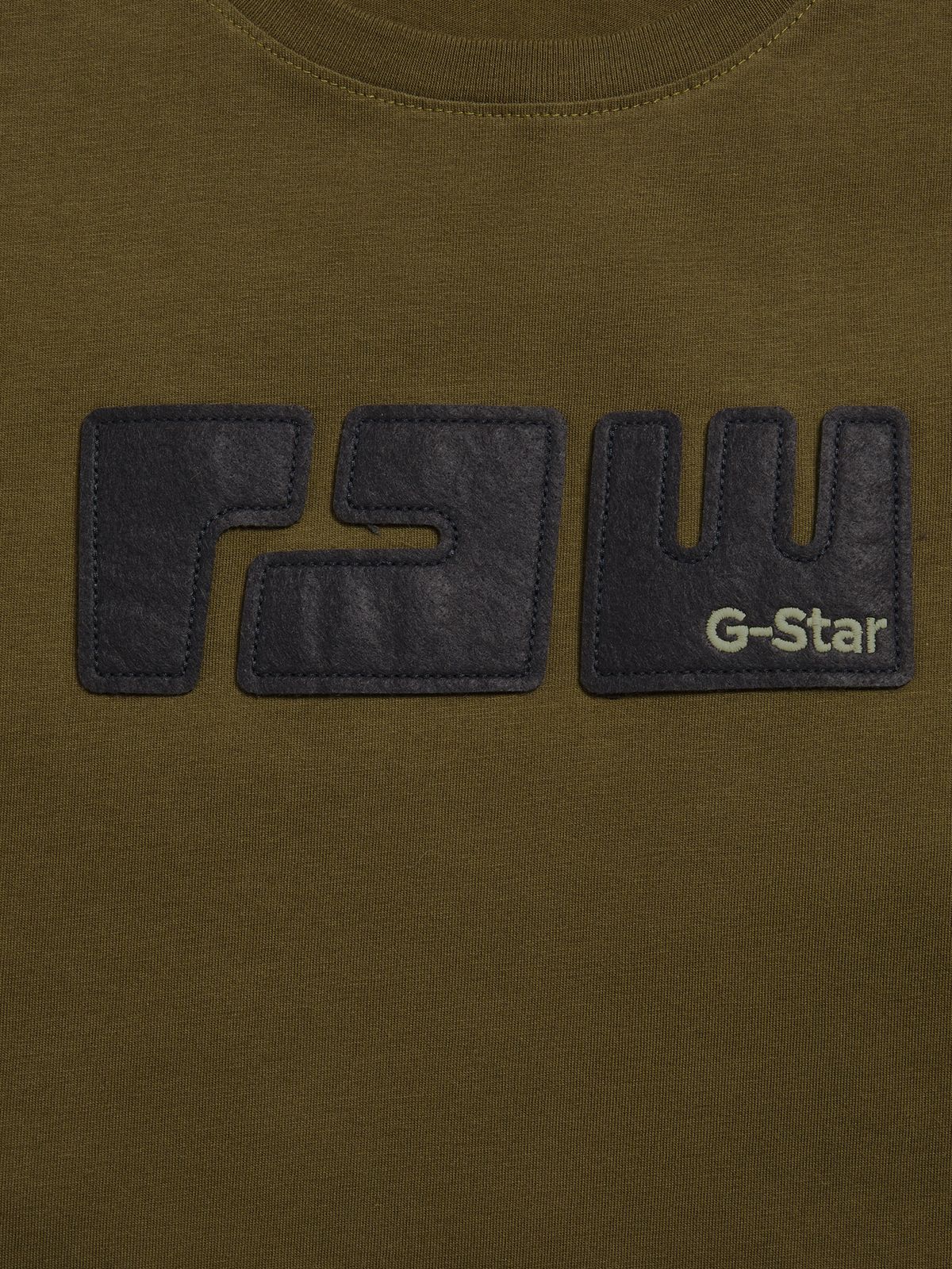 G-Star Men's RAW. Felt Green T-Shirt - Bash.com