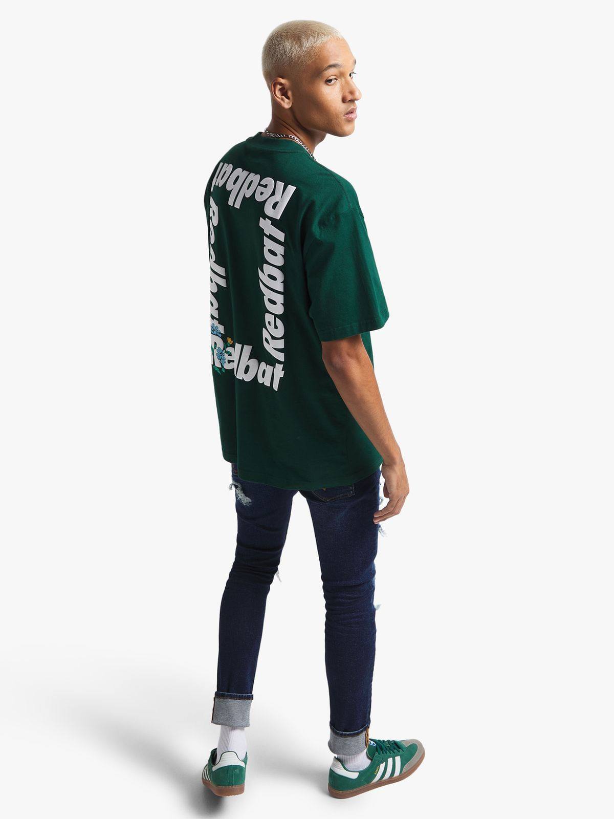 Redbat Men's Green Relaxed T-Shirt - Bash.com