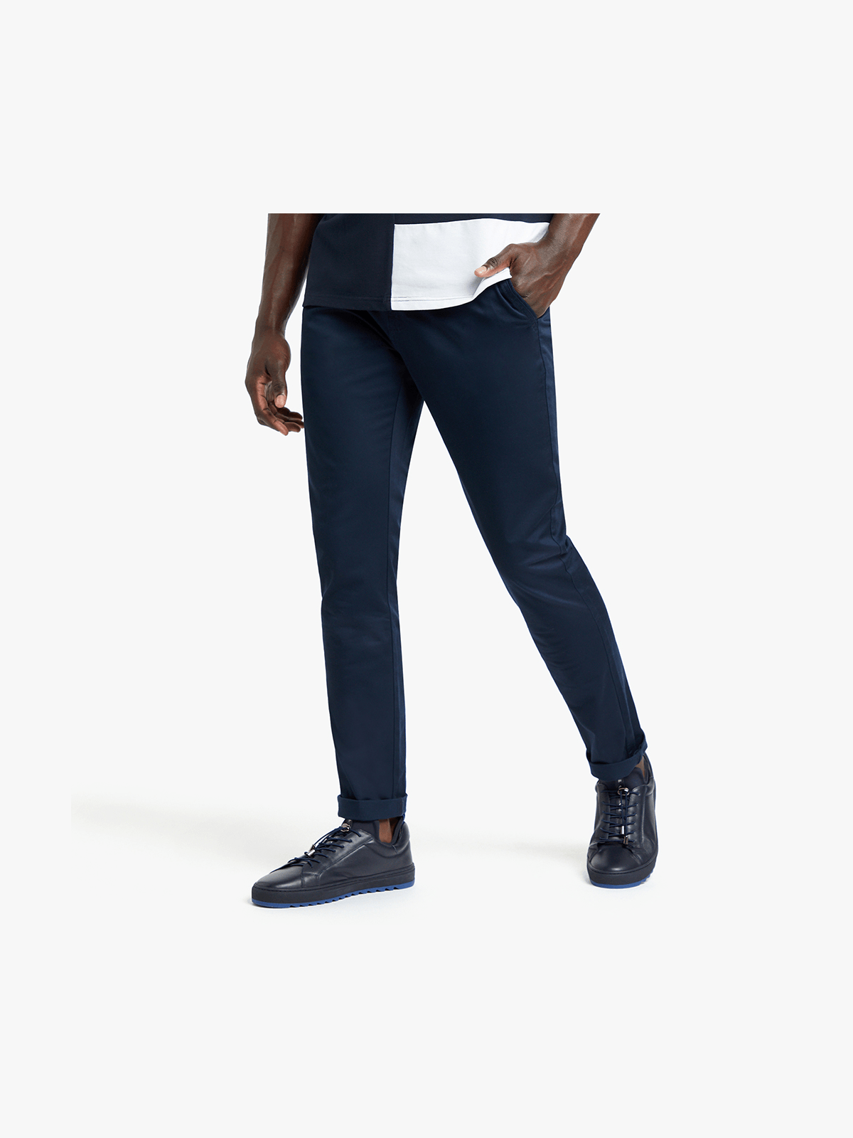 Fabiani Men's Sorrento Navy Collezione Chino - Bash.com