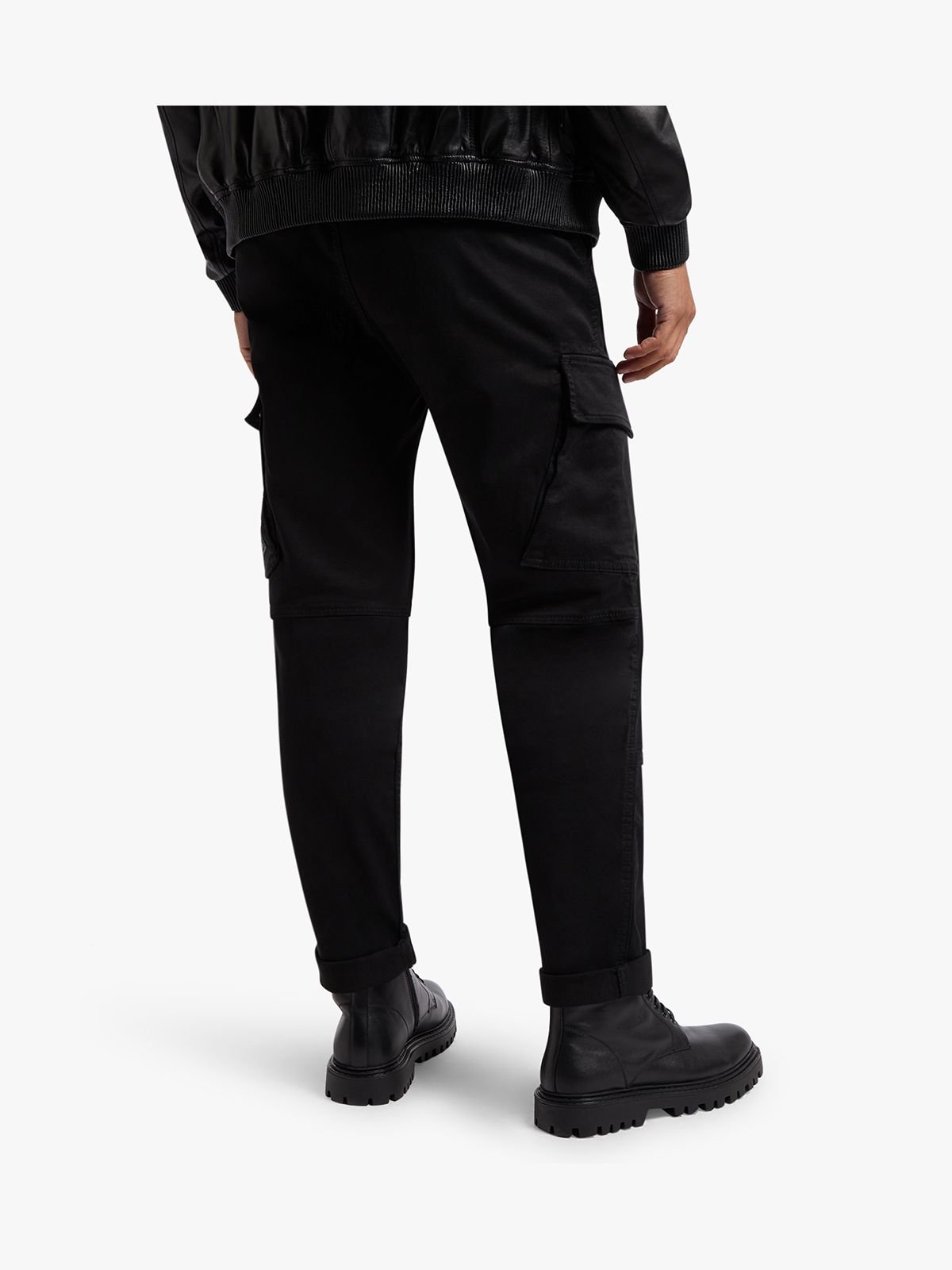 Fabiani Men's Denim Di Lusso Black Utility Pants - Bash.com
