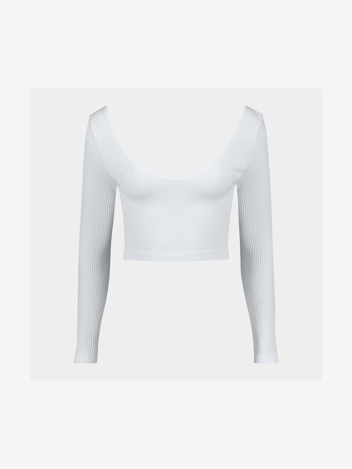 Women's White Scoop Neck Crop Top - Bash.com