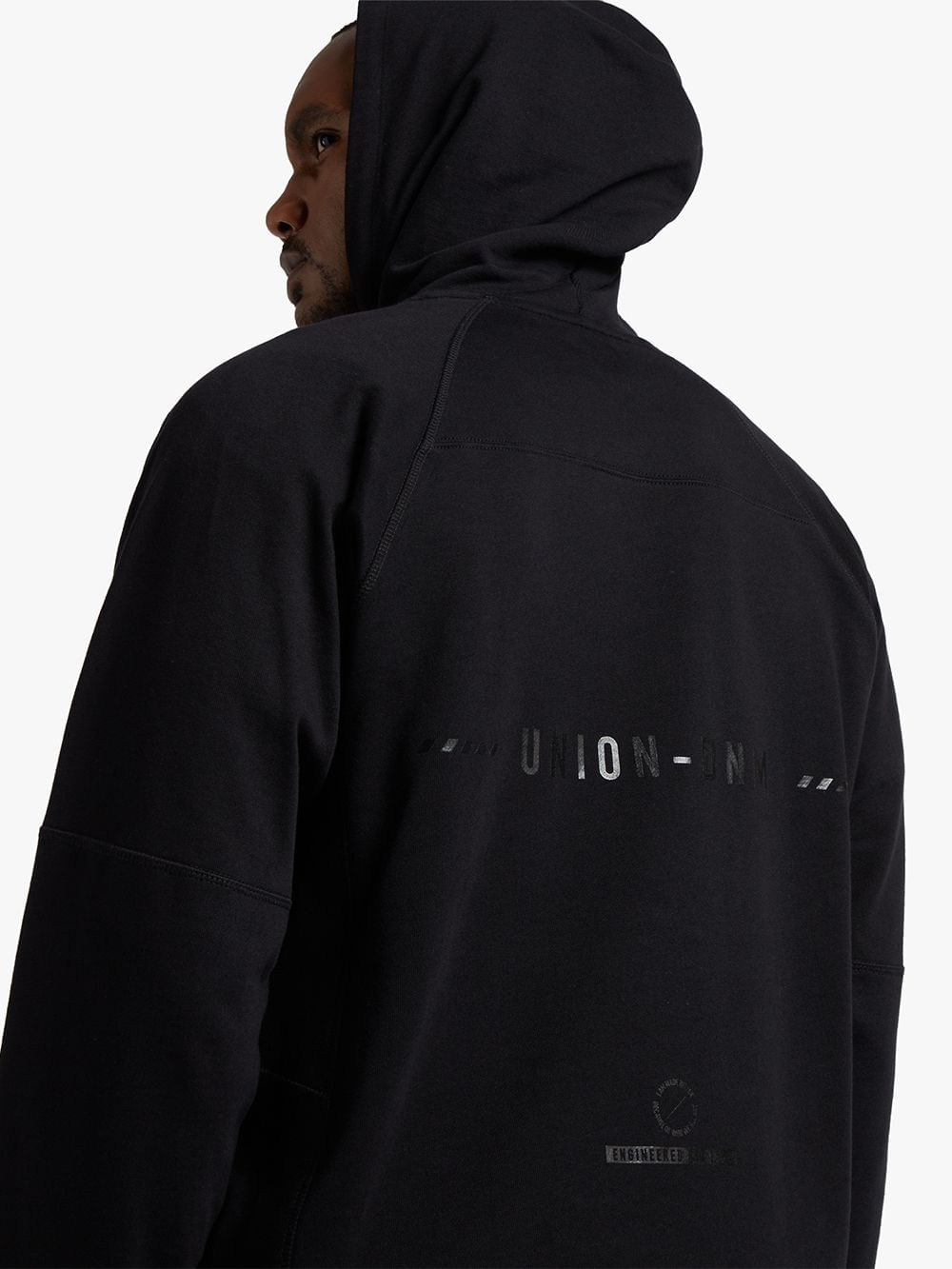 Men's Union-DNM Engineered Black Hoody - Bash.com