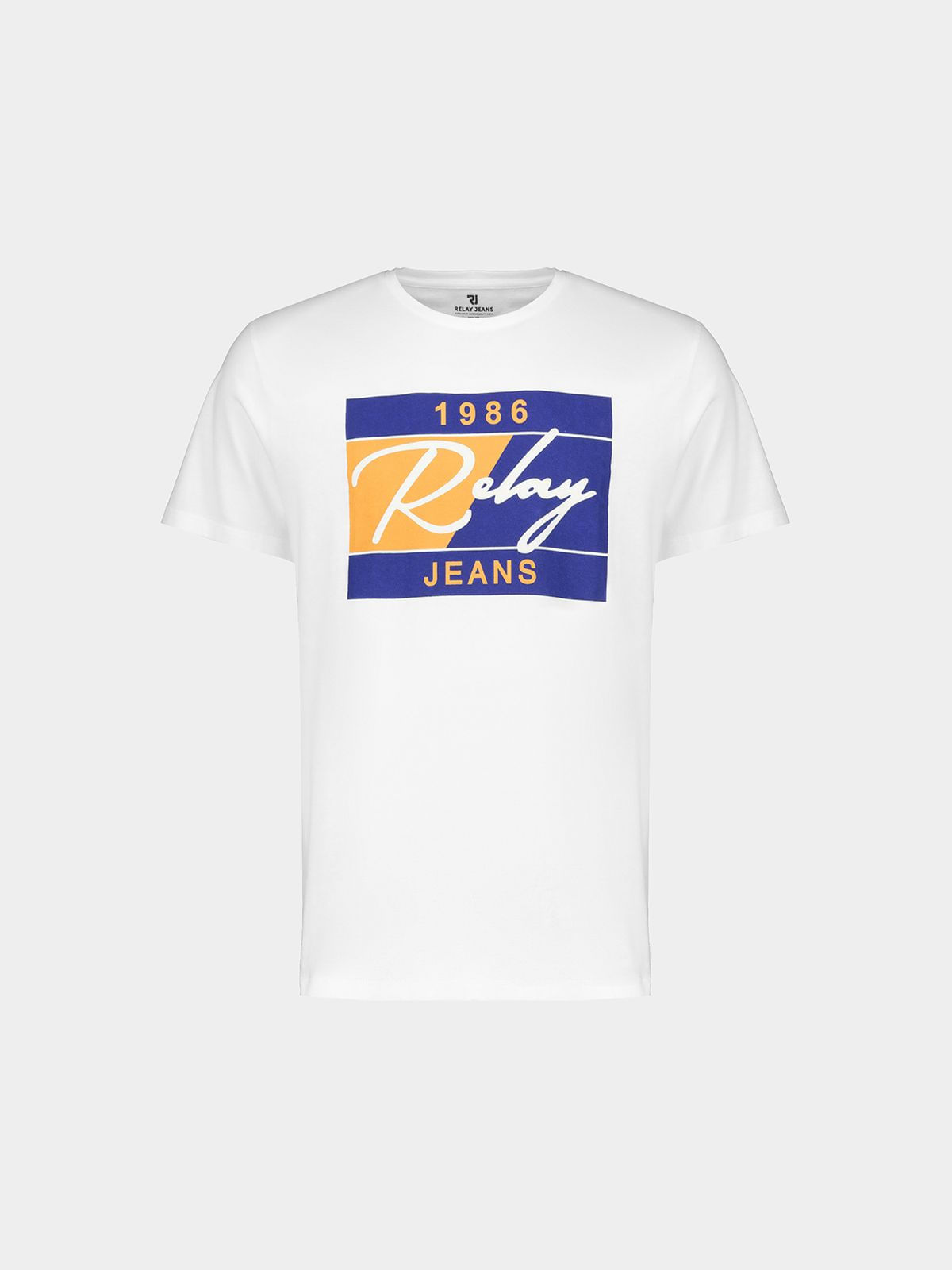 RJ White Slim Fit Retro Box T-Shirt - Bash.com