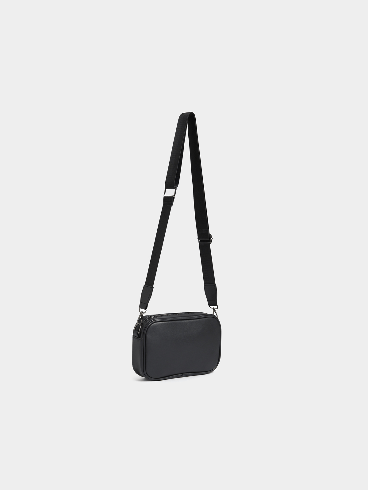 Men's Markham Plain Box Crossbody Black Bag - Bash.com