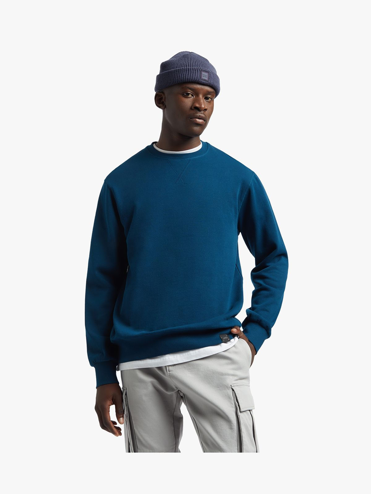 MKM Teal Basic Crewneck - Bash.com