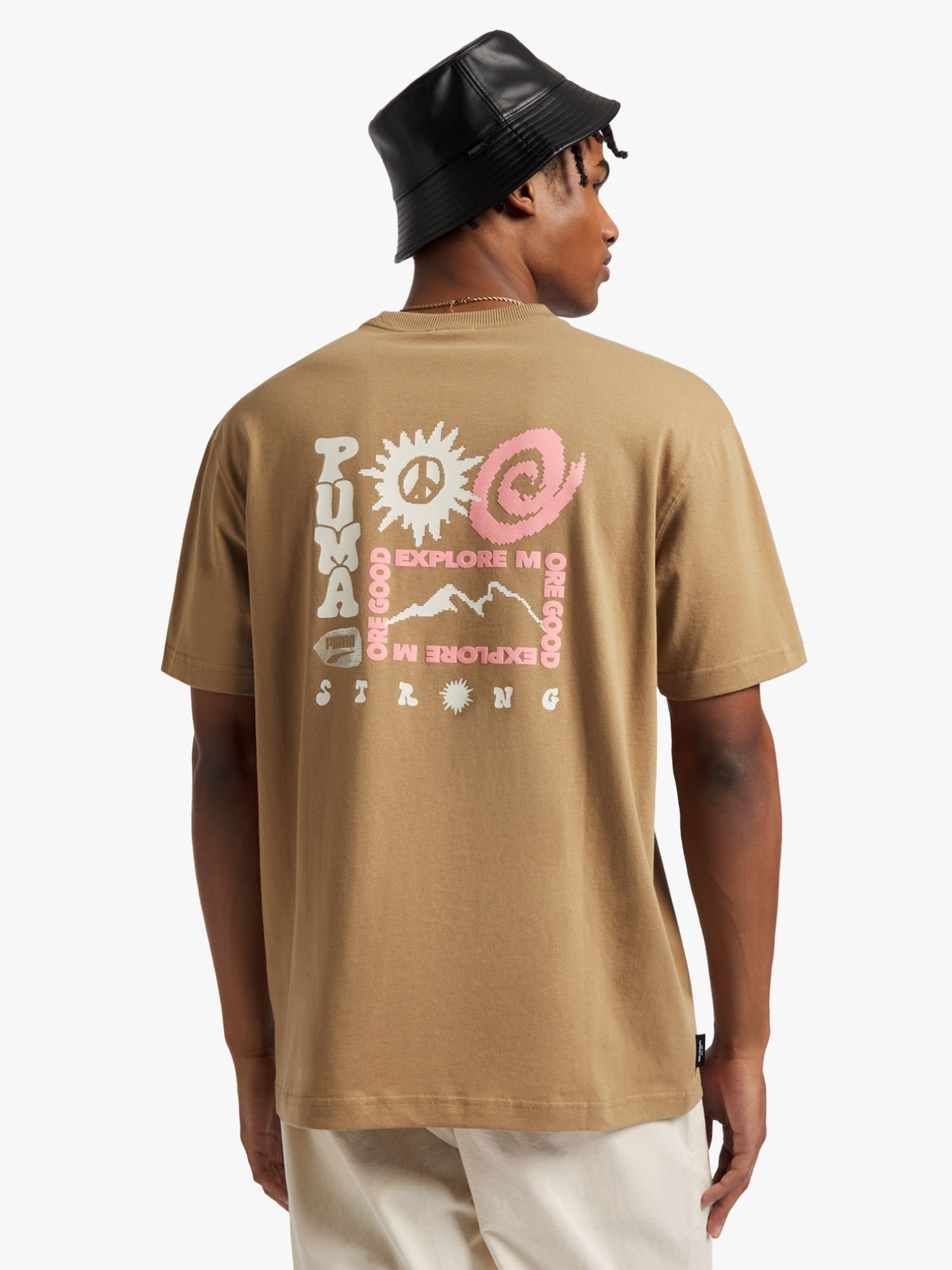 PUMA Men's Downtown Graphic Tee Brown - Bash.com