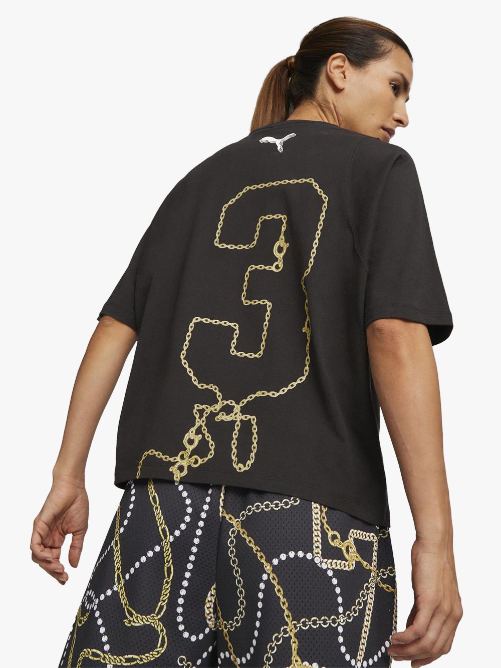 Puma Women's Hoops Black T-Shirt - Bash.com