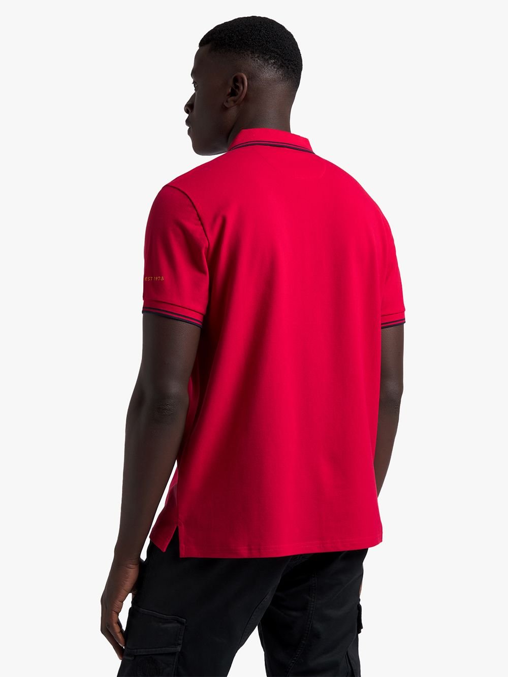 Fabiani Men's Red Tipped Polo Shirt - Bash.com