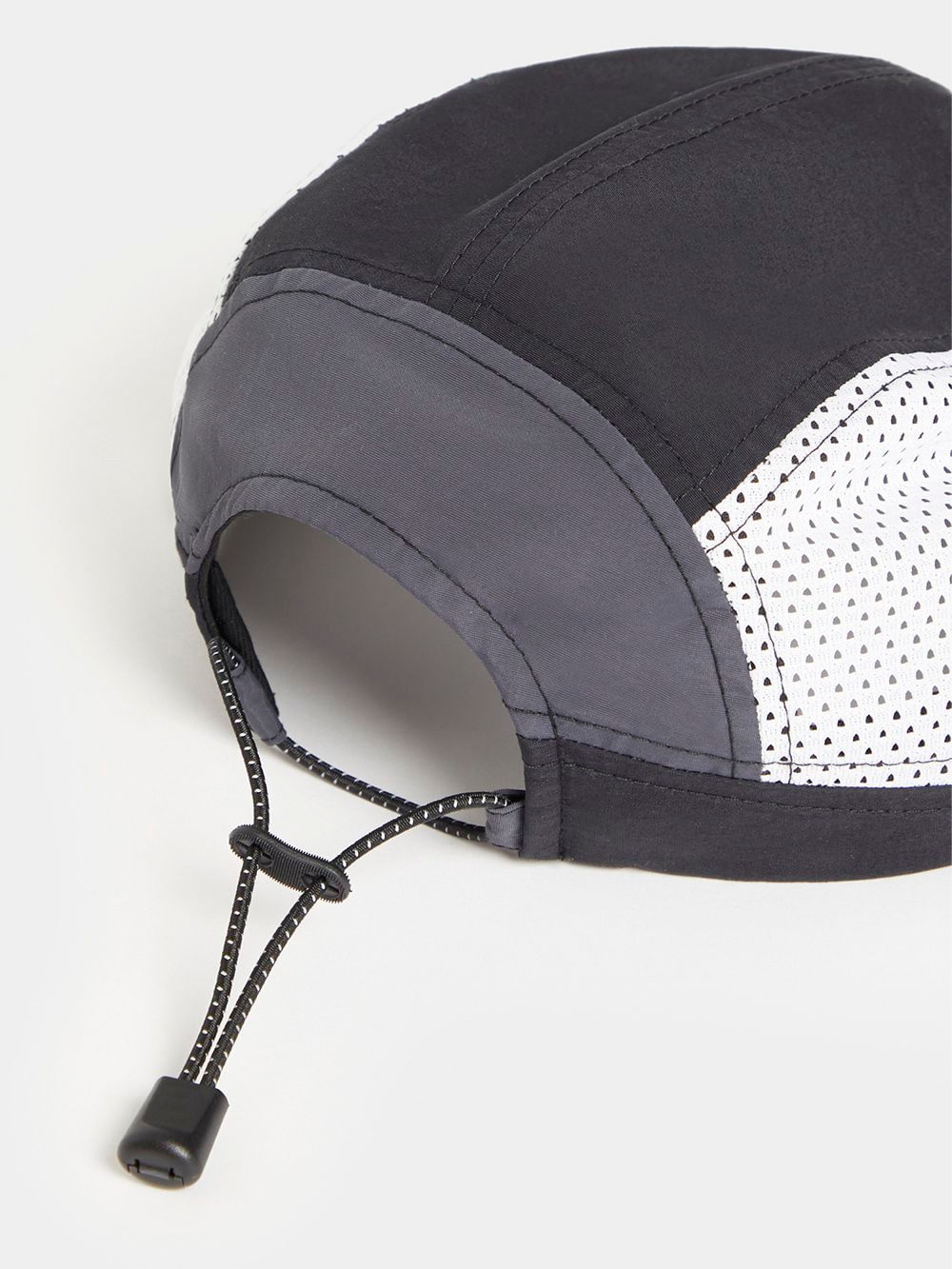 RJ Black/Grey/White Colourblock Flatbill Camper Cap - Bash.com