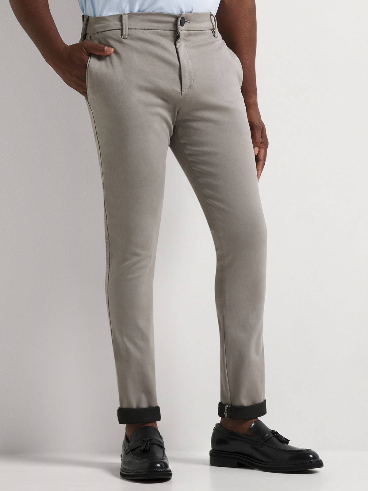 Fabiani Men's Miracle Stone Grey Chino - Bash.com