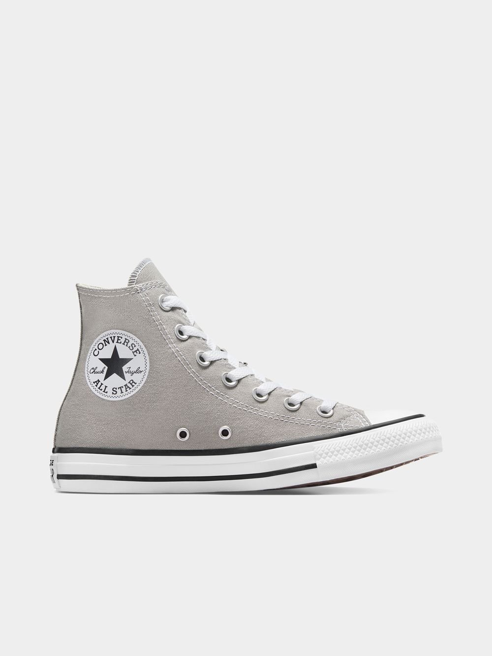 Mens Converse All Star Grey High Top Sneakers - Bash.com
