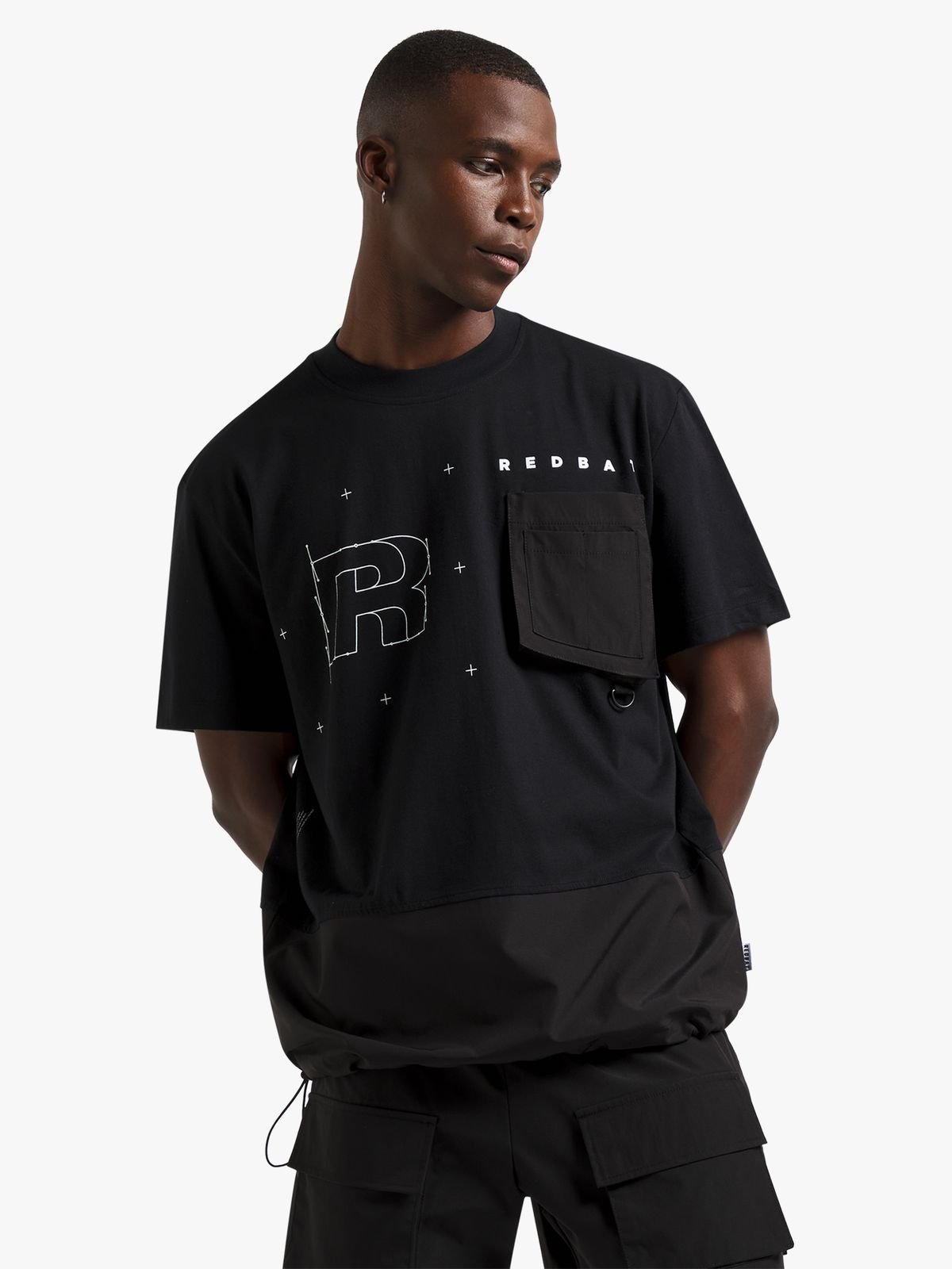 Redbat Men's Black Relaxed T-Shirt - Bash.com