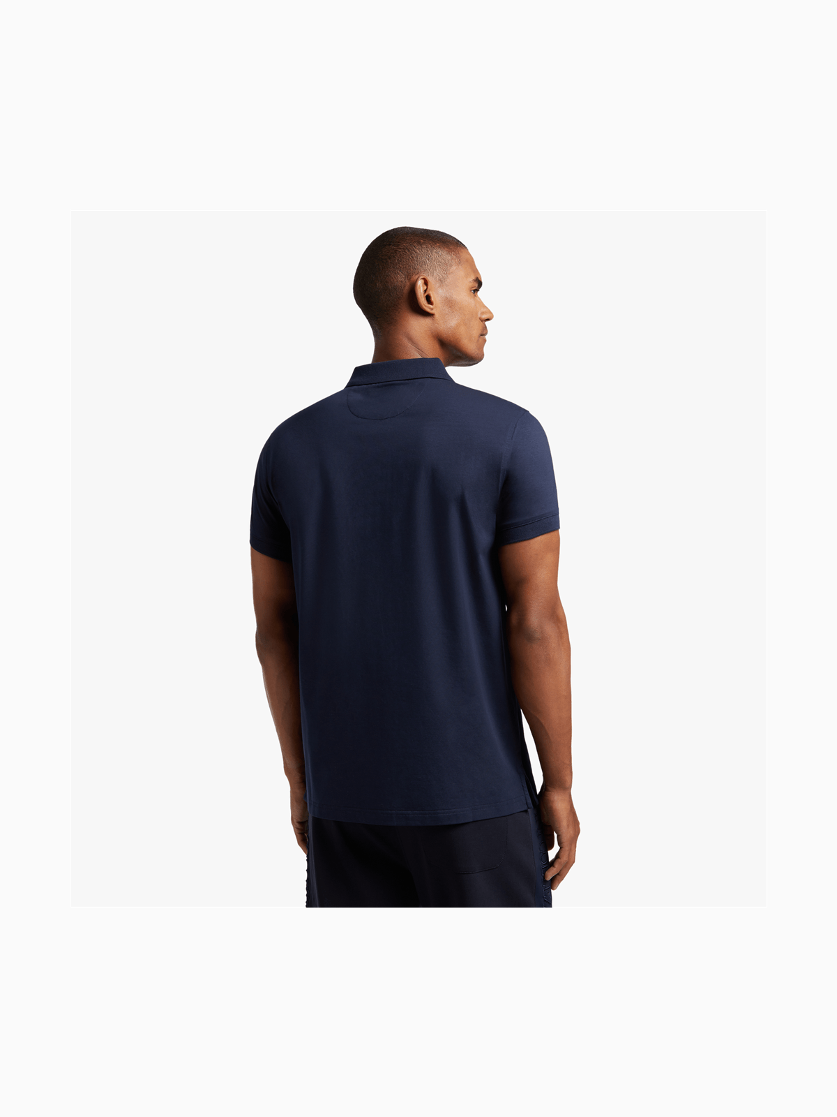 Fabiani Men's Collezione Navy Mercerised Zip Polo - Bash.com