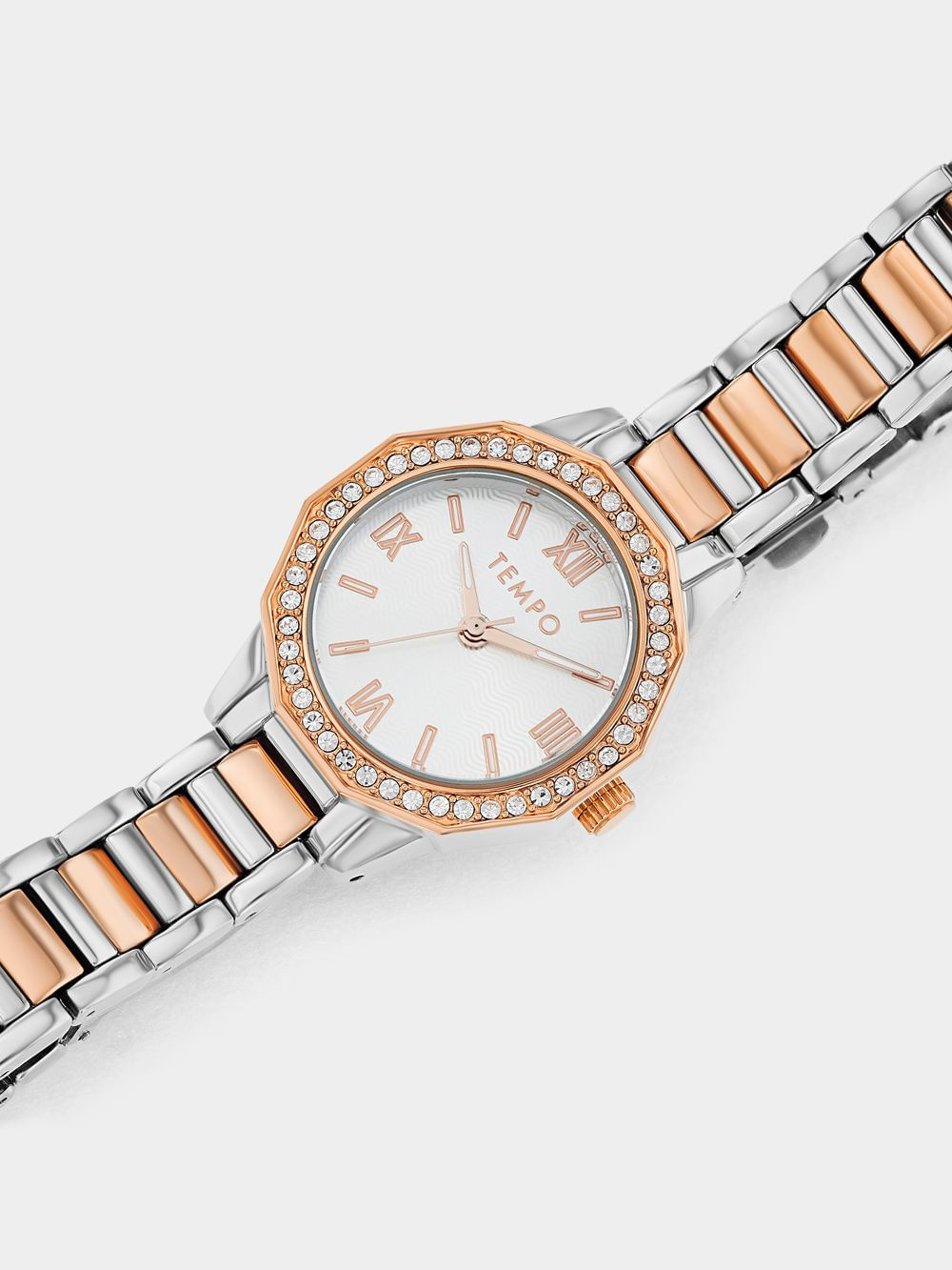 Tempo Women’s Two-Tone Silver Bracelet Watch - Bash.com