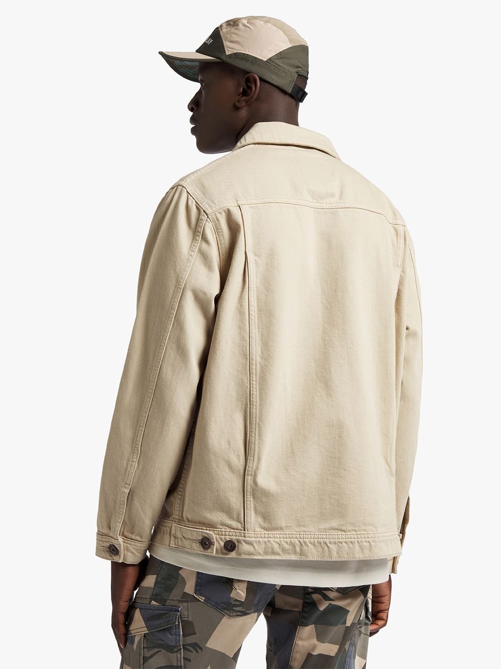 Men's Relay Jeans Pintuck Denim Stone Trucker Jacket - Bash.com