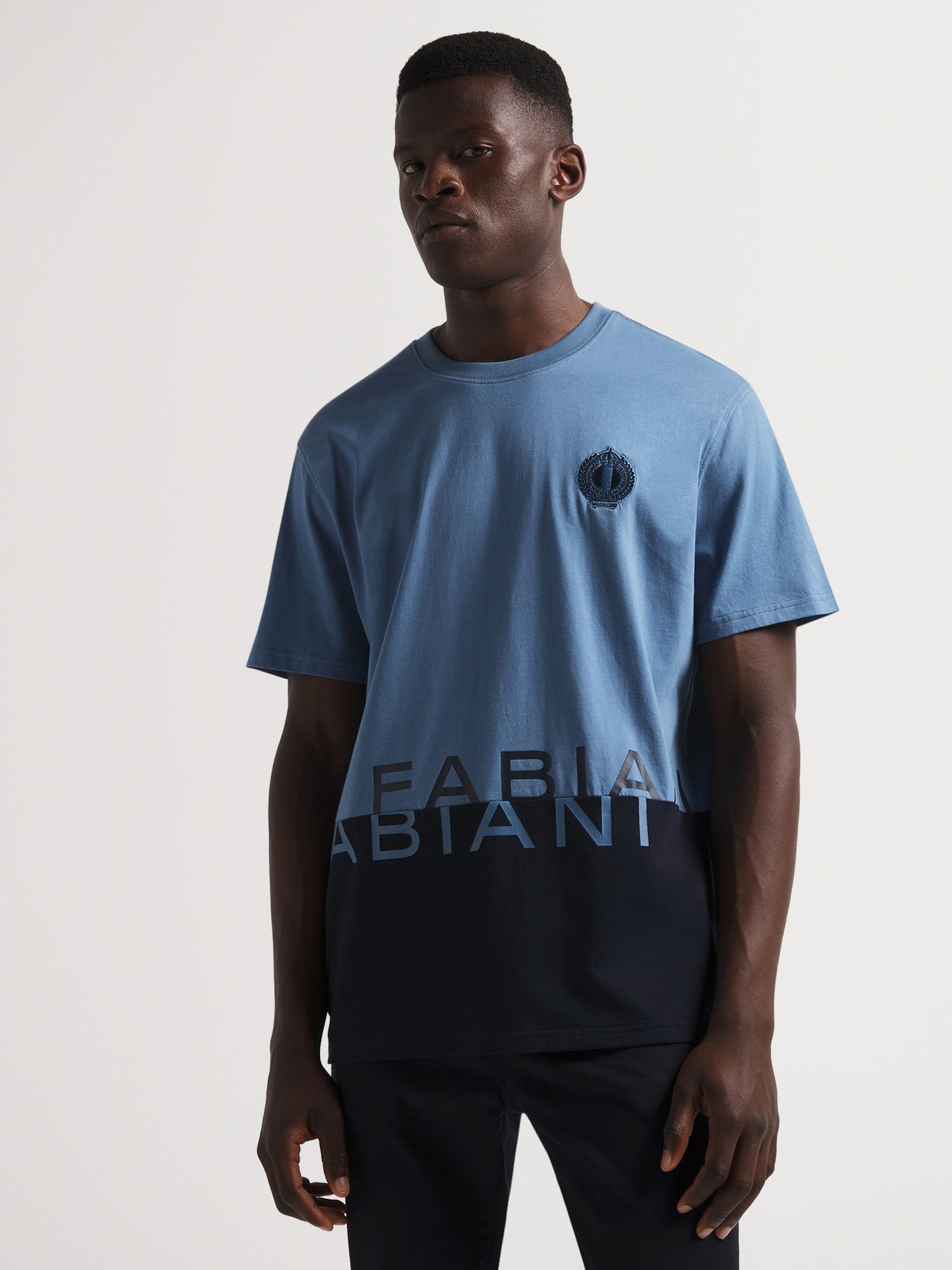 Fabiani Men's Mirror Logo Colourblock T-Shirt - Bash.com