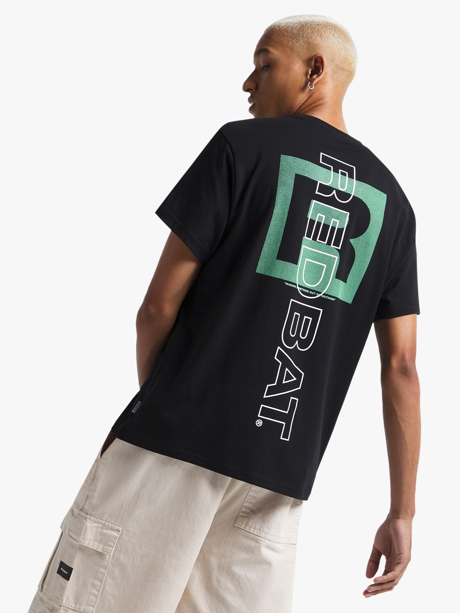 Redbat Athletics Men's Black Back Layer HD Graphic Crew Neck - Bash.com
