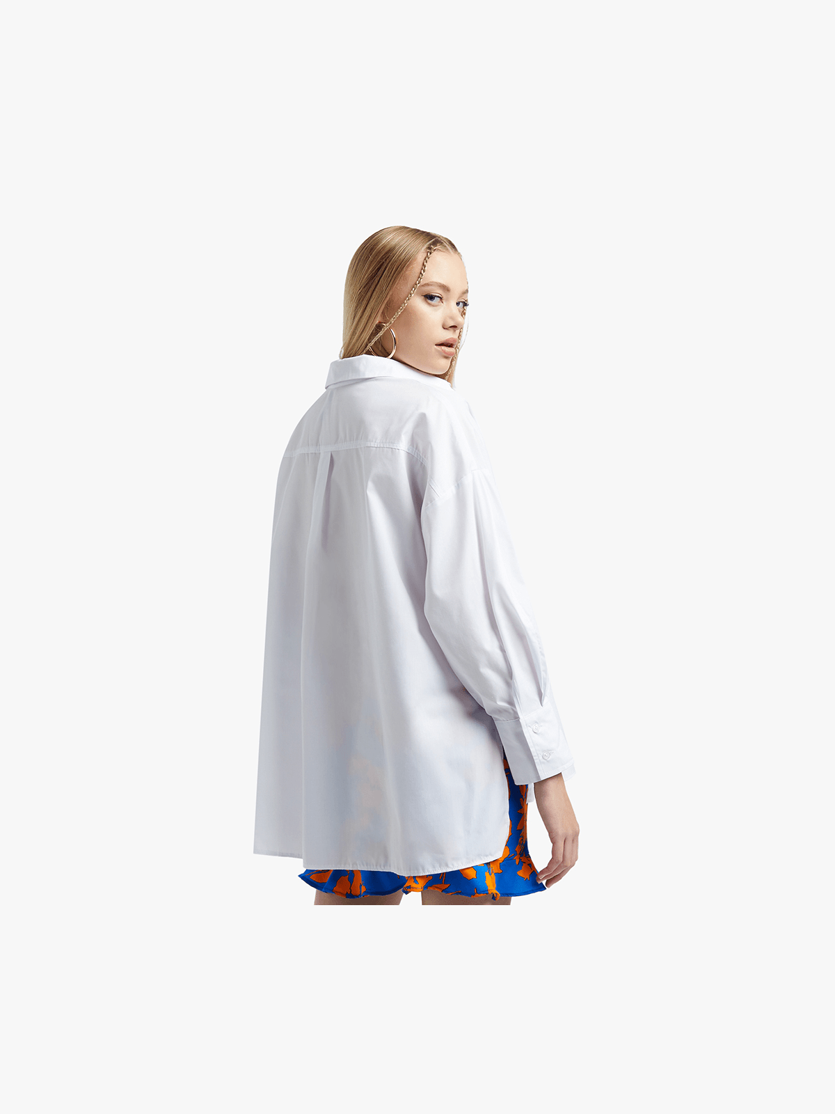Women's White Shirt with Cut Line Detail - Bash.com