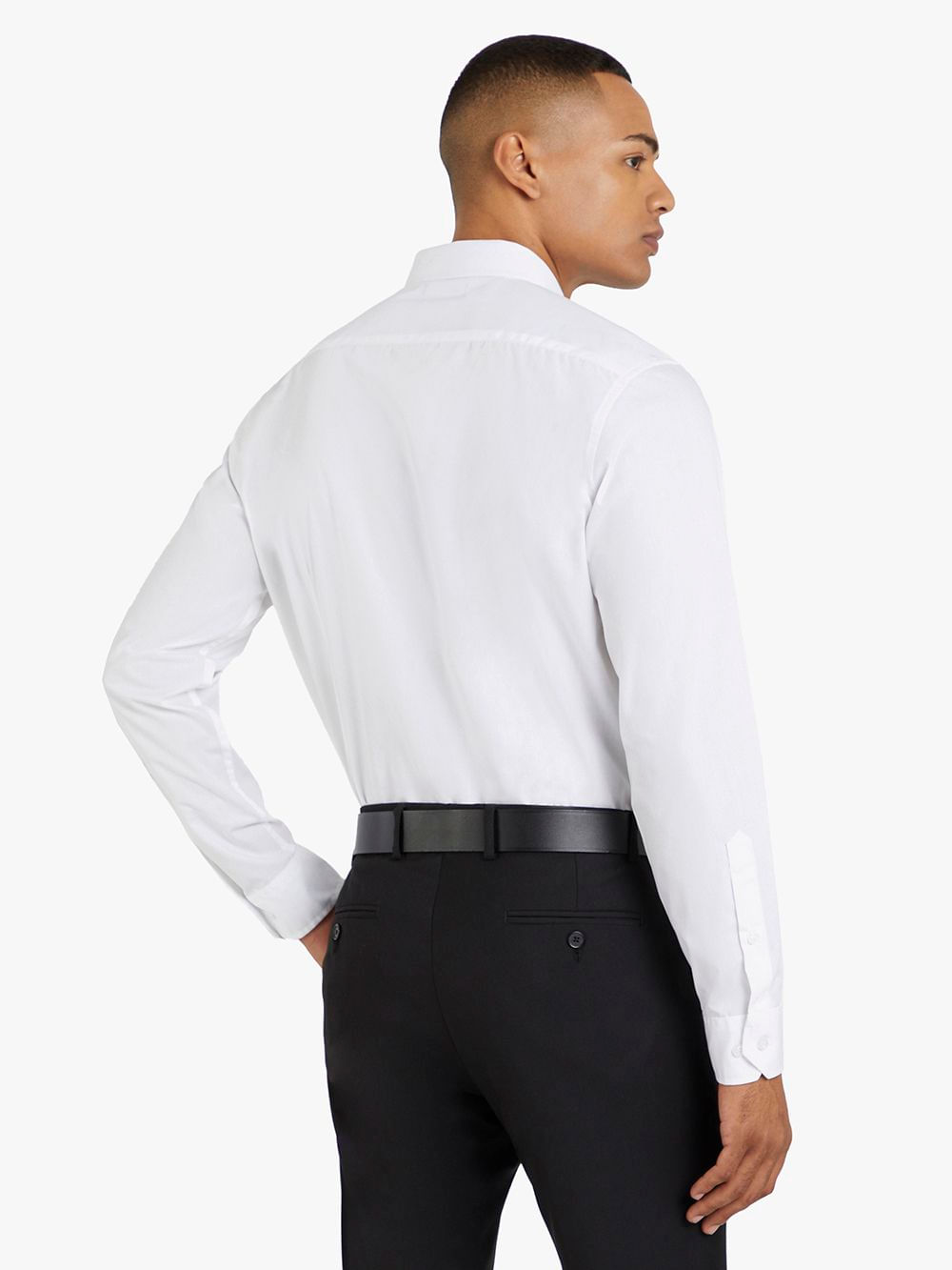 MKM White New Smart Slim Fit Shirt - Bash.com