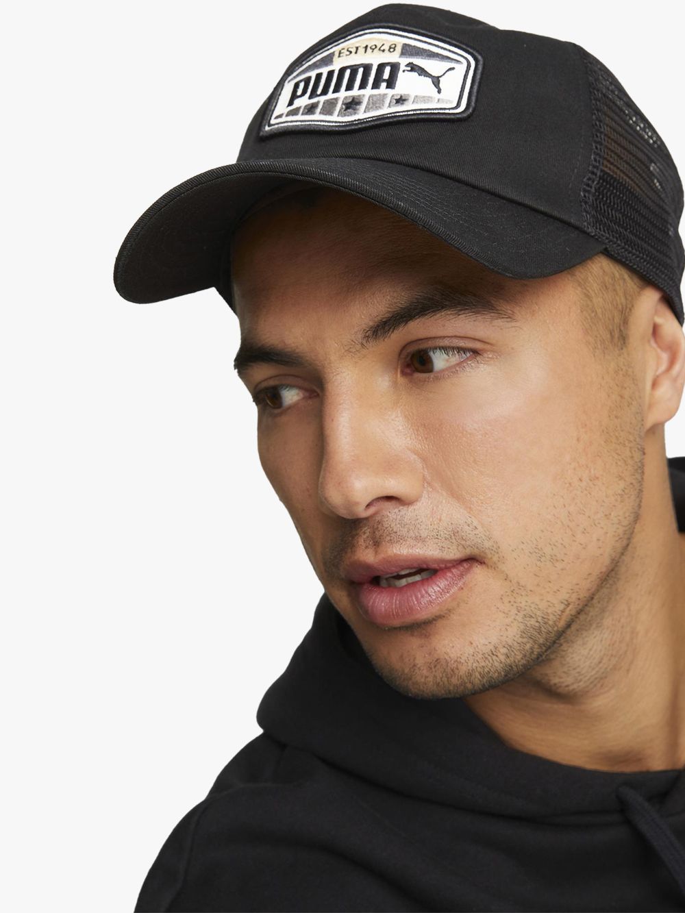 Puma Men's Prime Black Trucker Cap - Bash.com