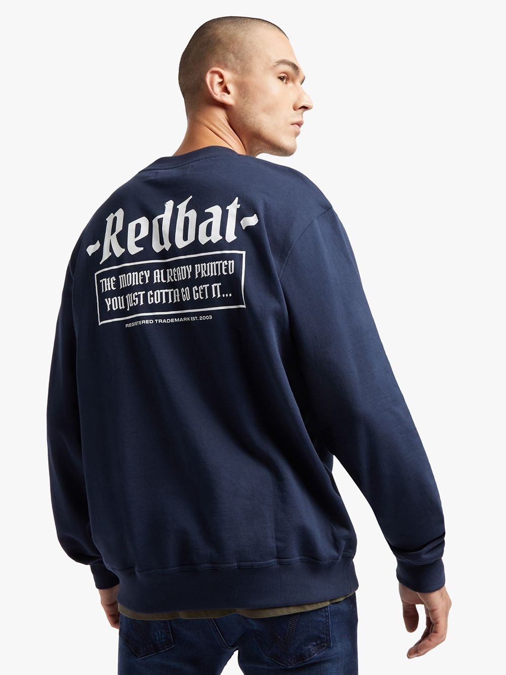 Redbat Men's Navy Sweat Top - Bash.com