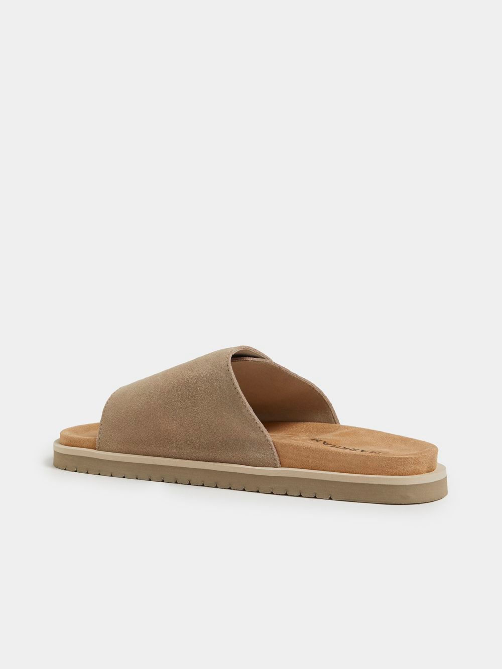 Men's Markham Smart Natural Seude Slides - Bash.com
