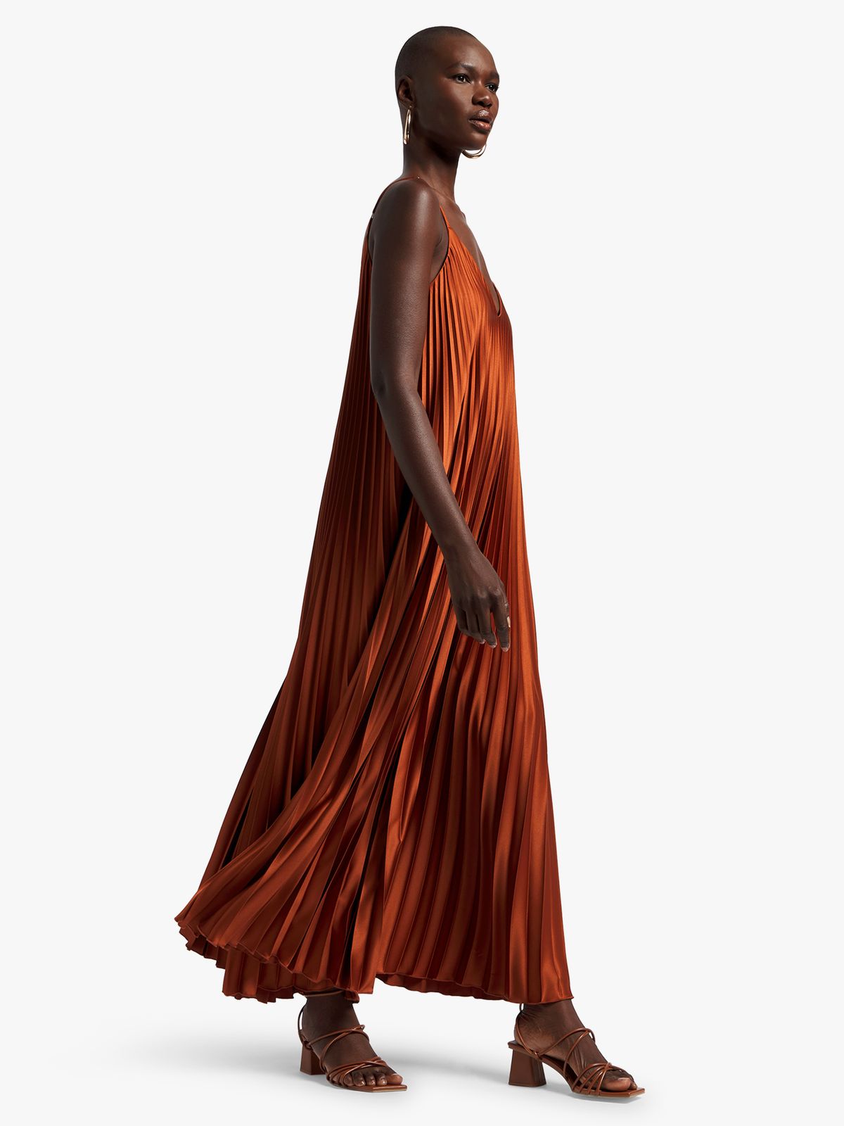 Luella Pleated Maxi Sundress - Bash.com