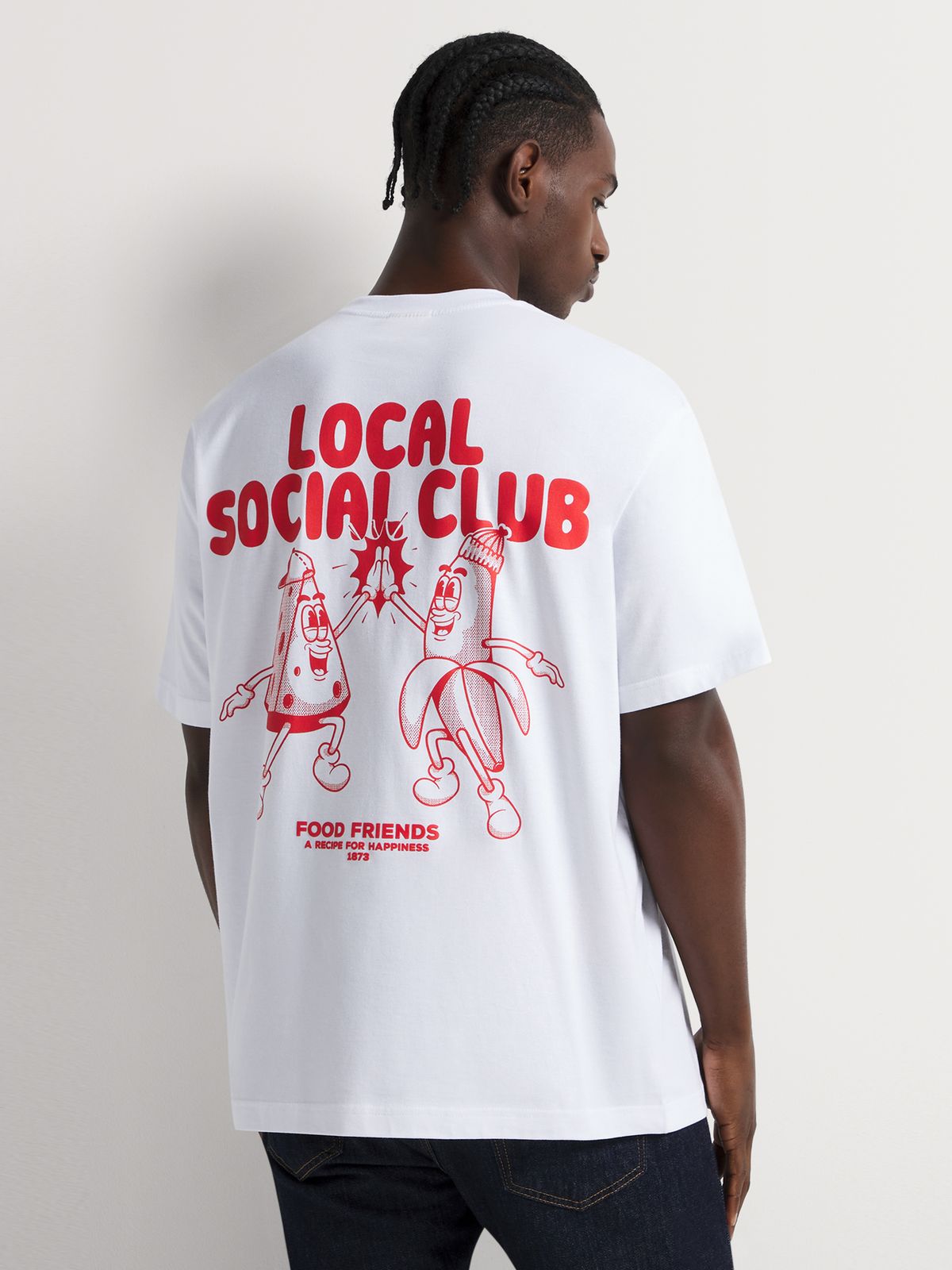 Men's Markham Graphic White T-Shirt - Bash.com