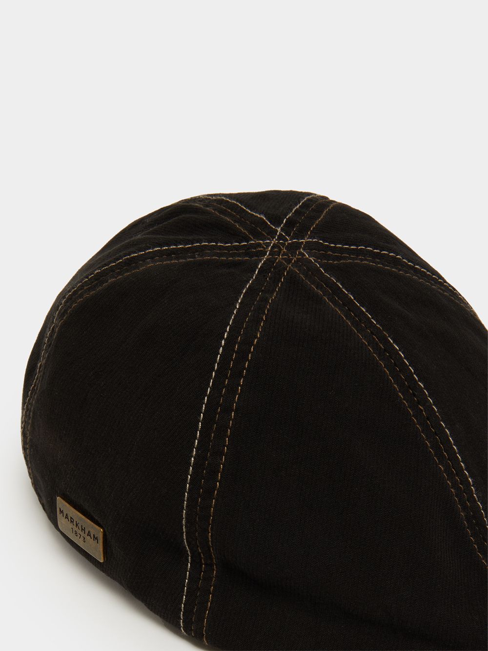 MKM Black Textured Flat Cap - Bash.com
