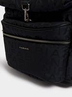Fabiani Men's Monogram Nylon Navy Backpack - Bash.com