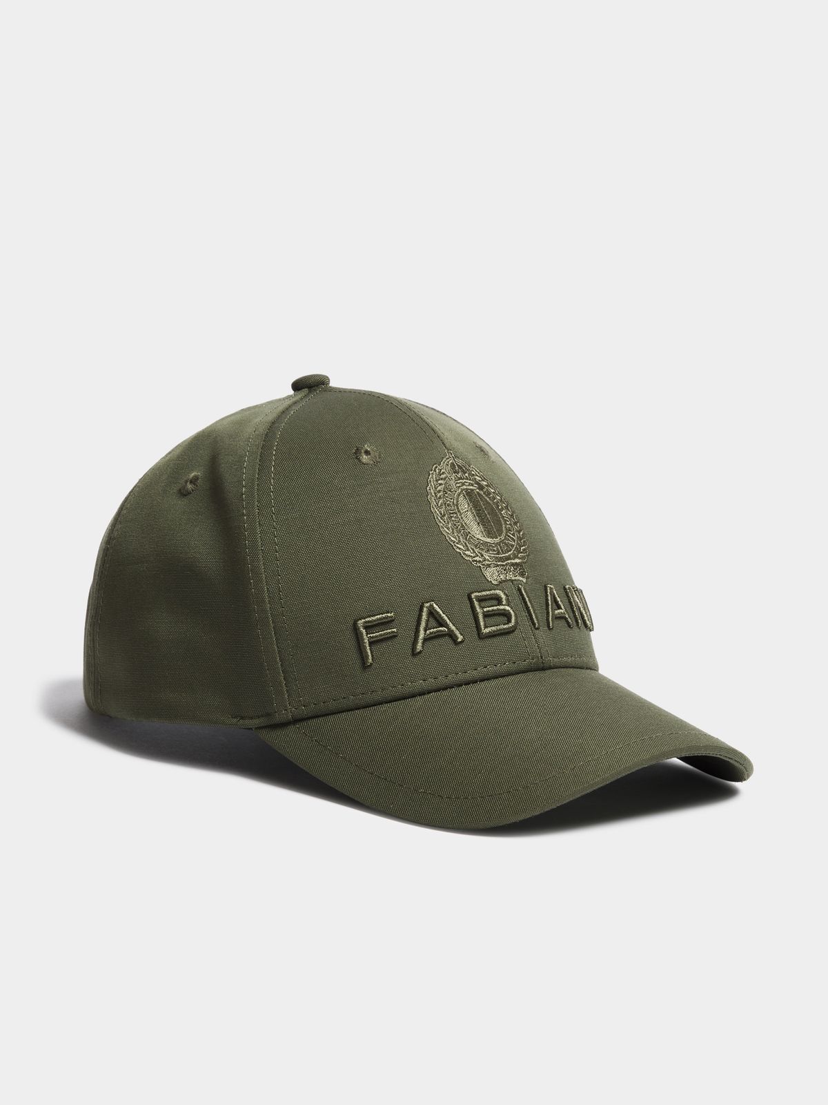 Fabiani Men's Logo and Crest Lined Fatigue Peak Cap - Bash.com