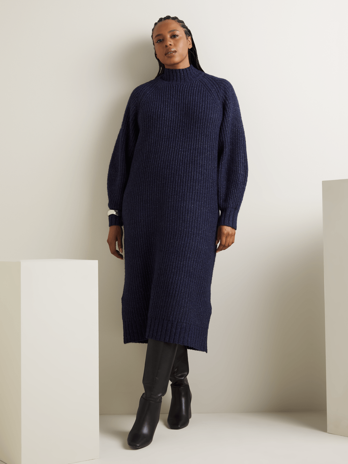 Women's Iconography Chunky Knitwear Column Dress | Bash