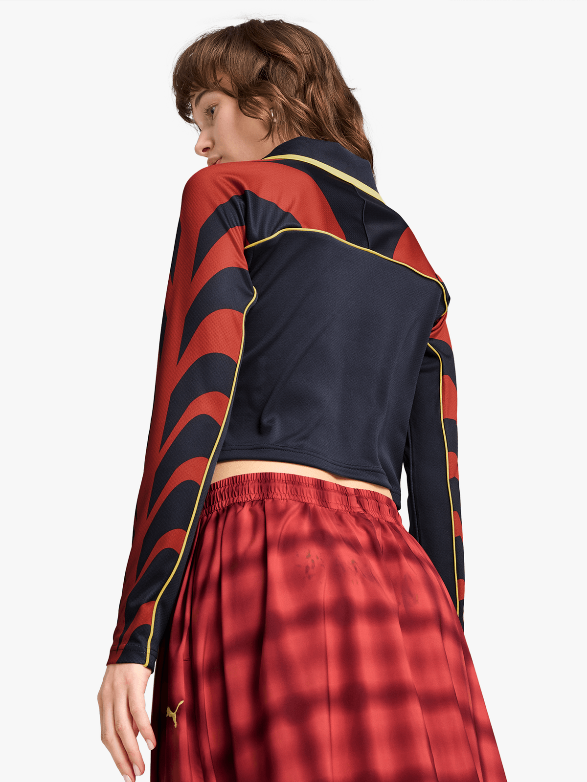 Puma Women's Road To Unity Navy/Red Football Jersey T-Shirt | Bash