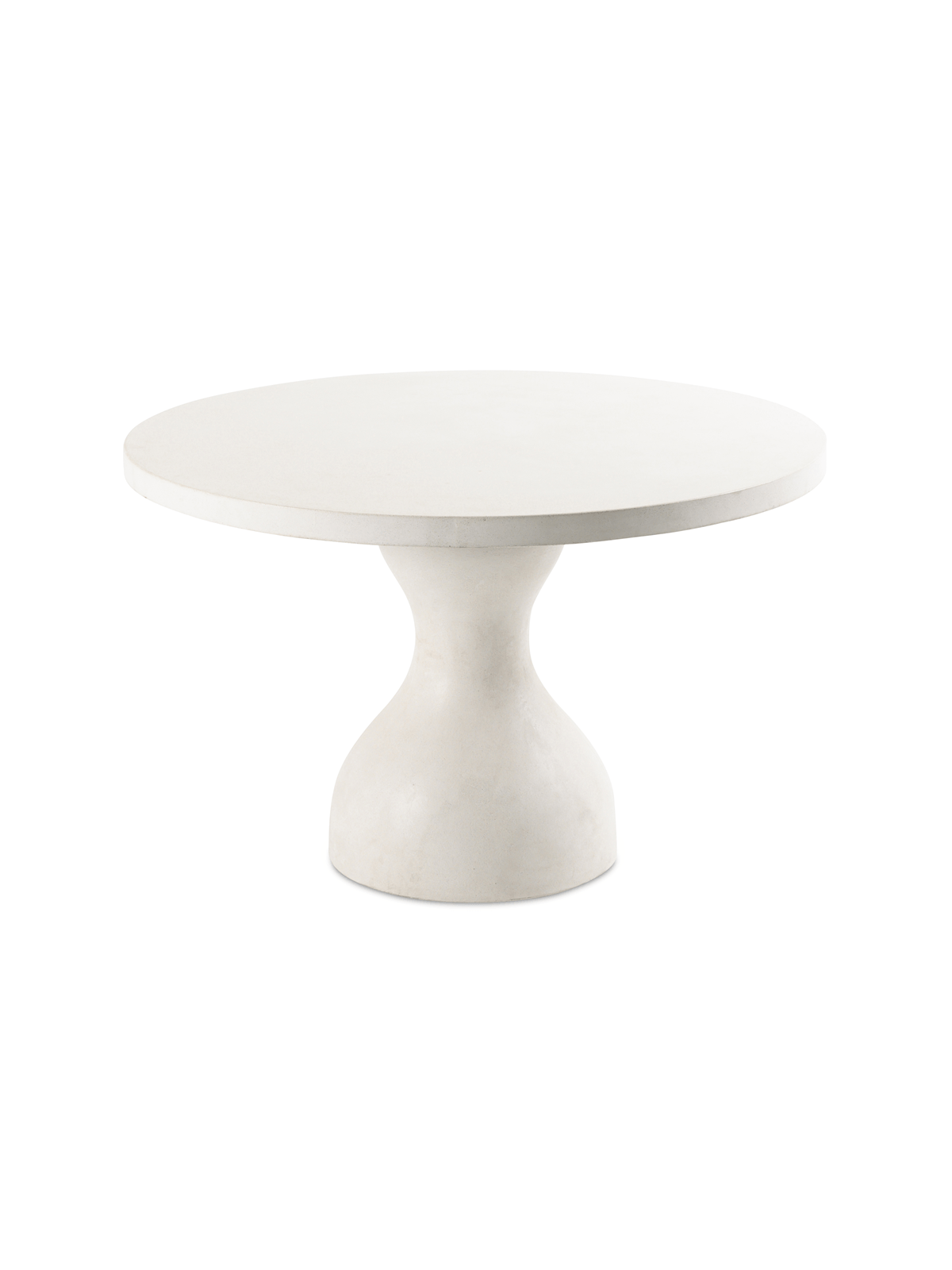 parrot dining table round concrete ivory 122cm | Bash