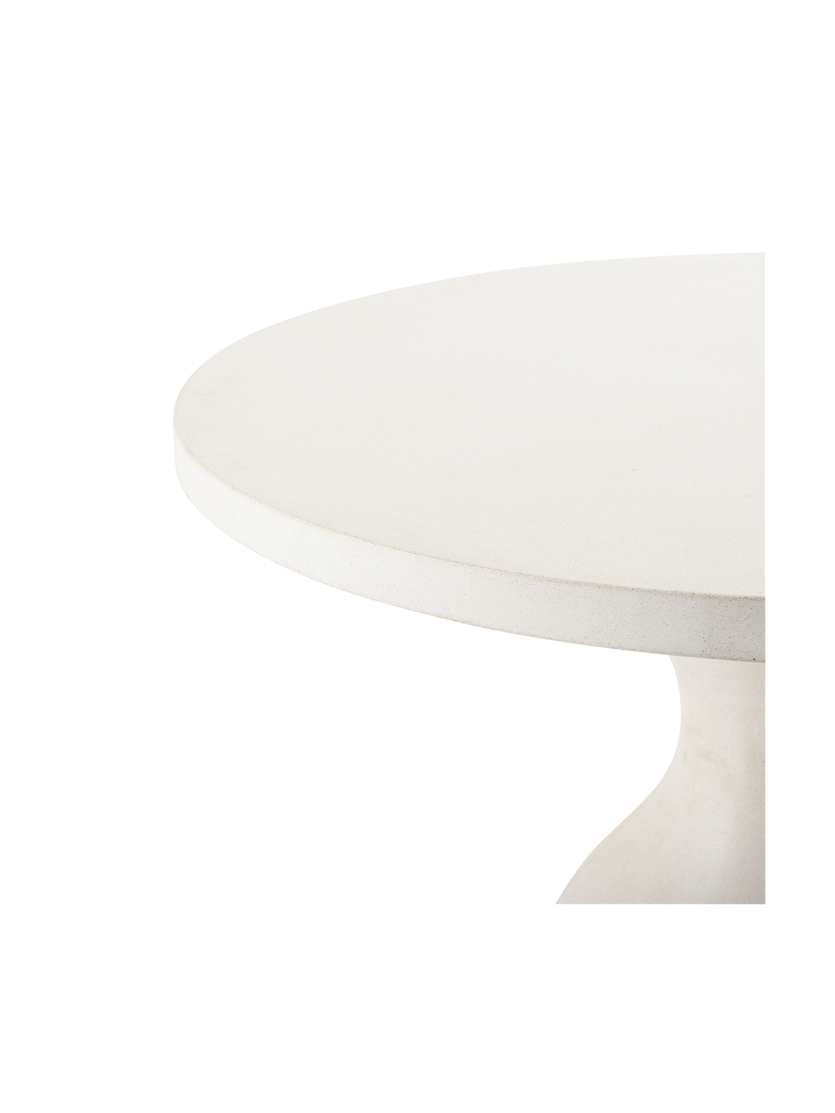 parrot dining table round concrete ivory 122cm | Bash