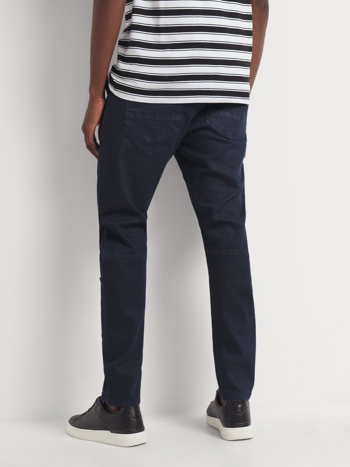 Men's Relay Jeans Tapered Dark Blue Wash Cargo Denim | Bash