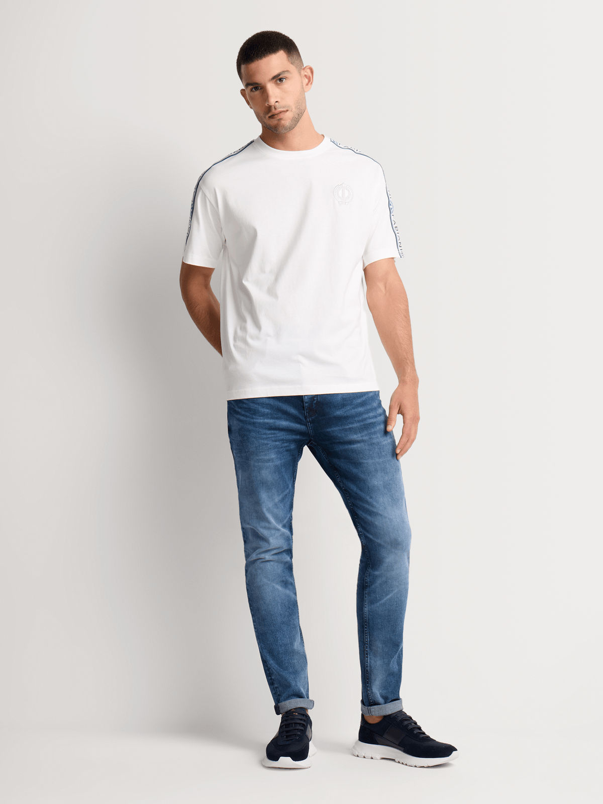 Fabiani Medium Blue Fashion Denim Jean - Bash.com