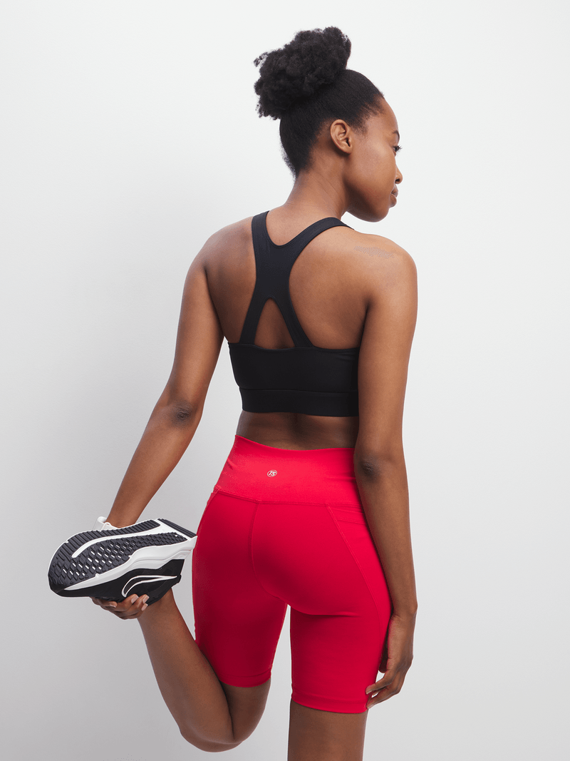 TS Womens Shape Luxe Cherry Red Bike Shorts - Bash.com