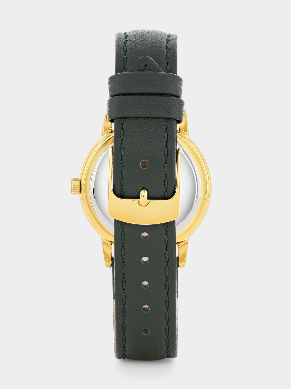 Legacy Milano Gold Plated Green Dial Green Leather Watch 32mm | Bash